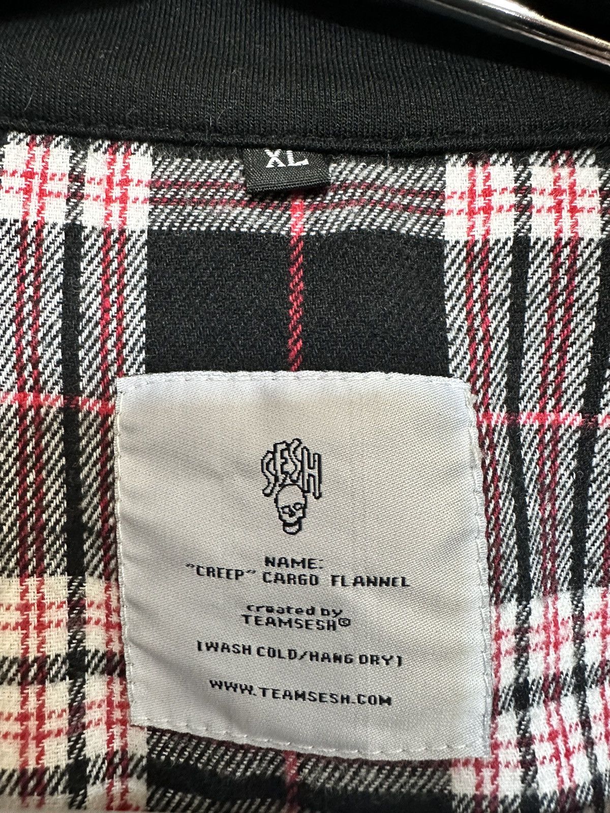 Teamsesh “creep” cargo flannel | Grailed