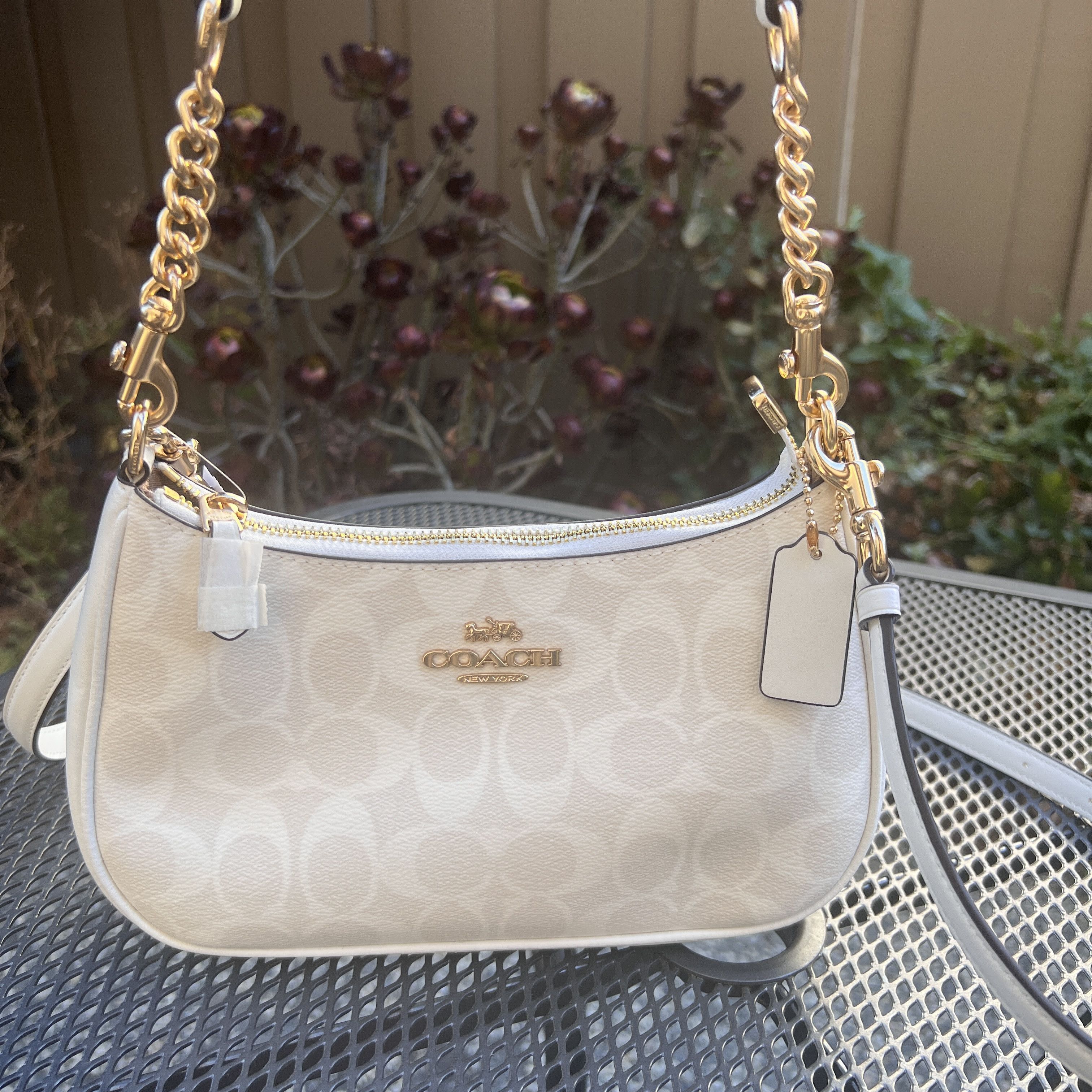 Coach coach Teri Shoulder Bag In Signature Canvas ca548 | Grailed