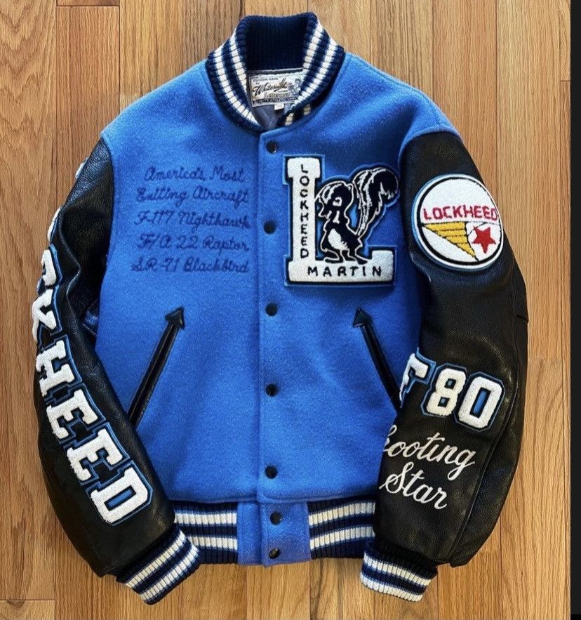 Whitesville Whitesville Skunks Works Lockheed Martin Varsity Jacket ...