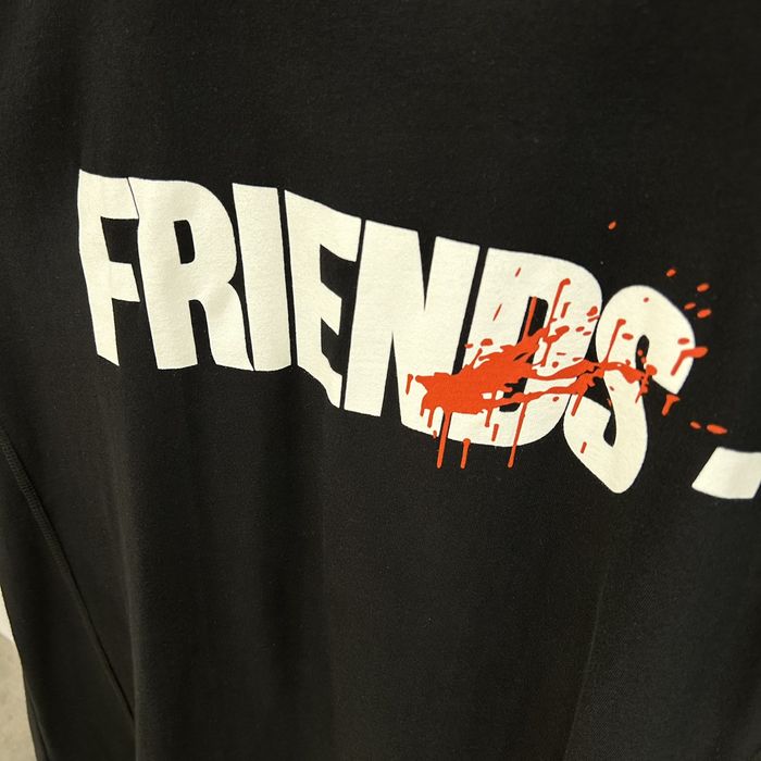 Vlone Vlone FRIENDS- First 48 T-Shirt Black | Grailed