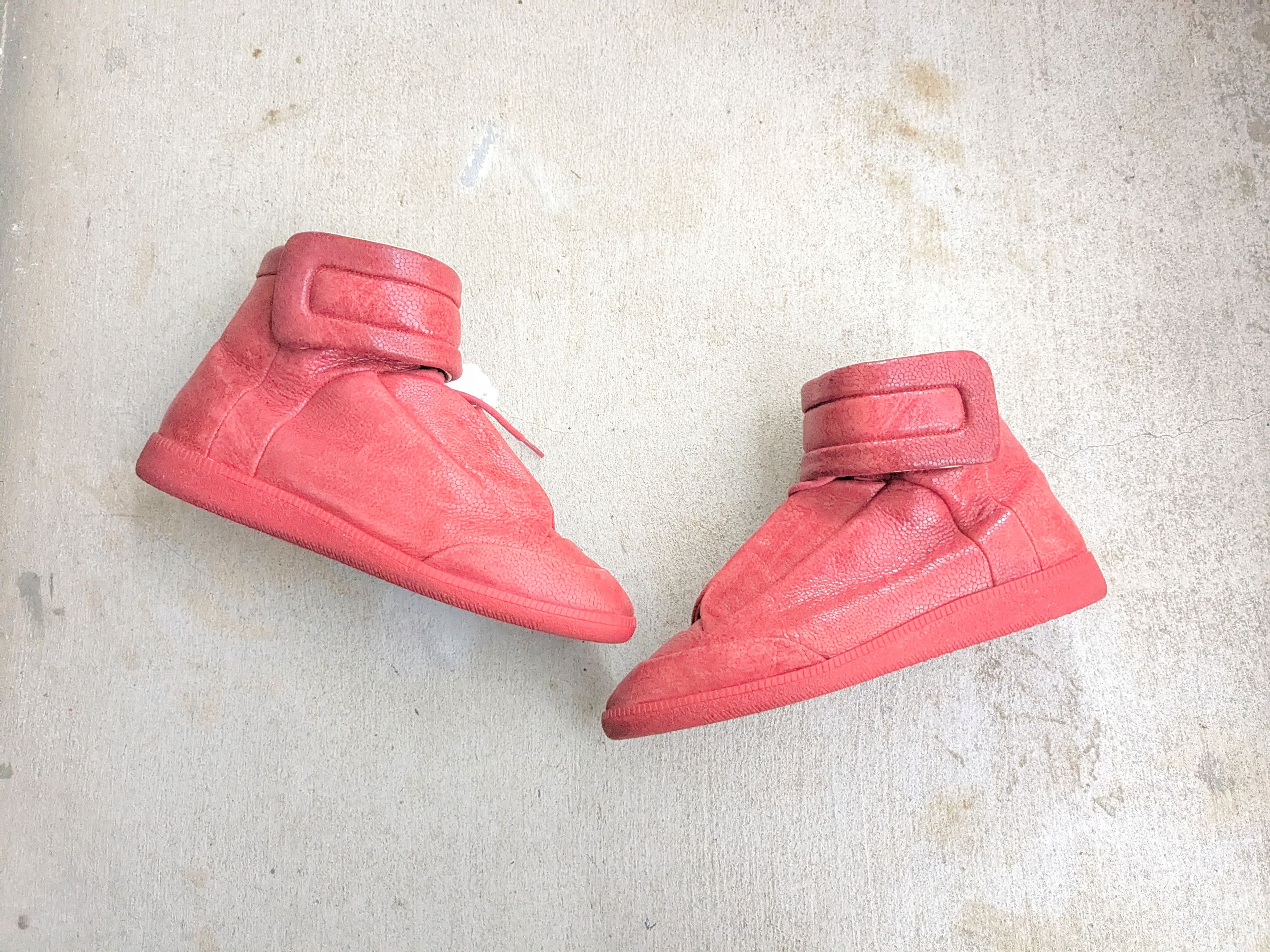 Maison Margiela × Rare Maison Margiela Future Red 12 45 Leather High ...