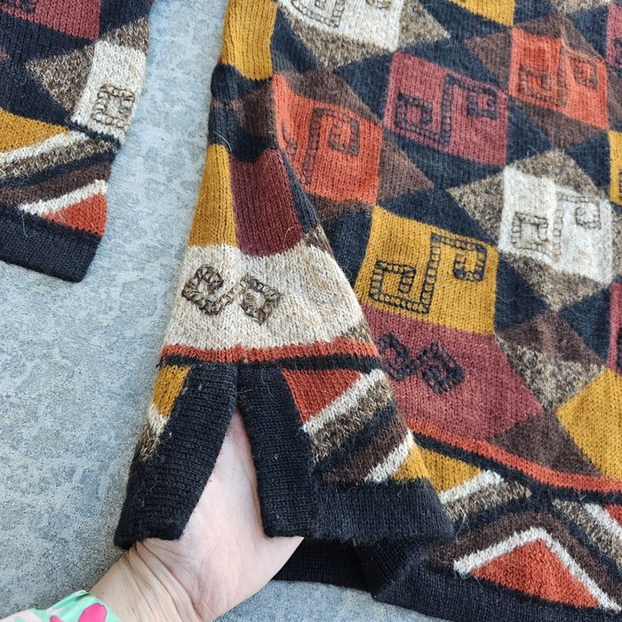 Vintage Peruvian Connection 100% Alpaca Vintage Earth Tone Sweater ...
