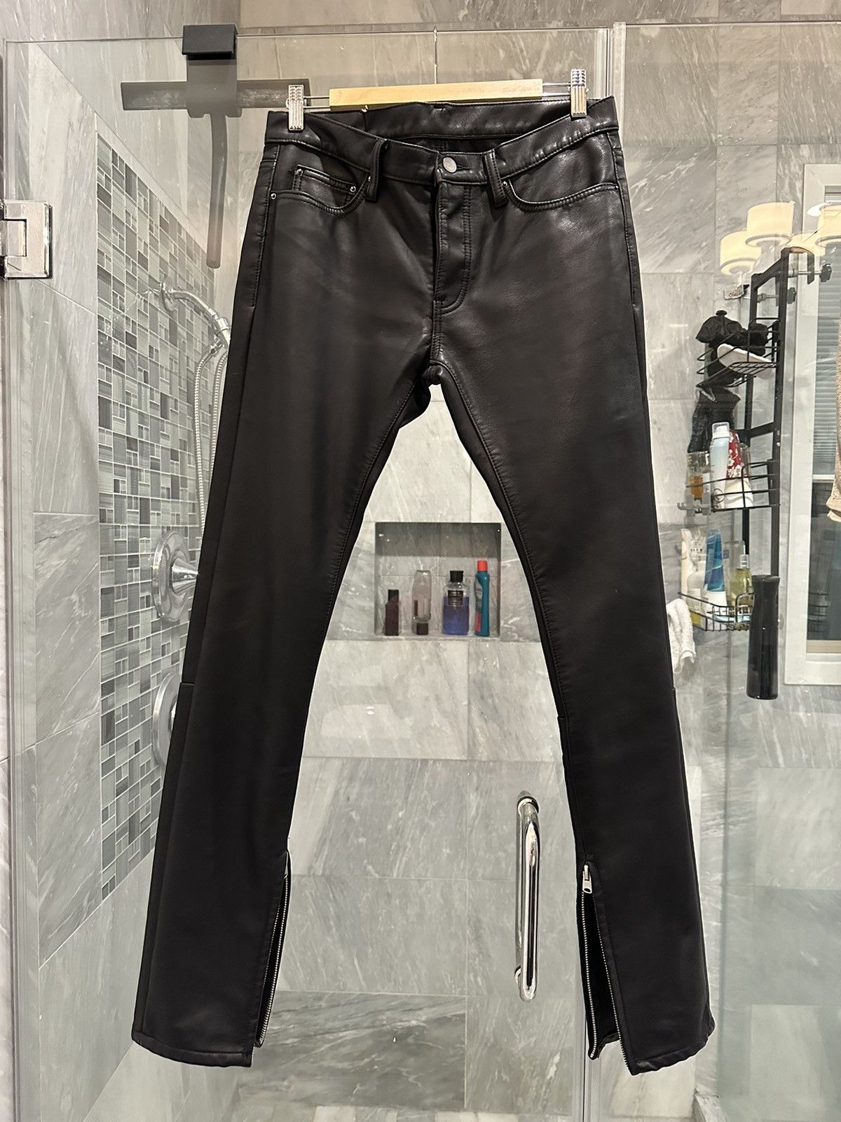 MNML M134 LEATHER PANTS | Grailed