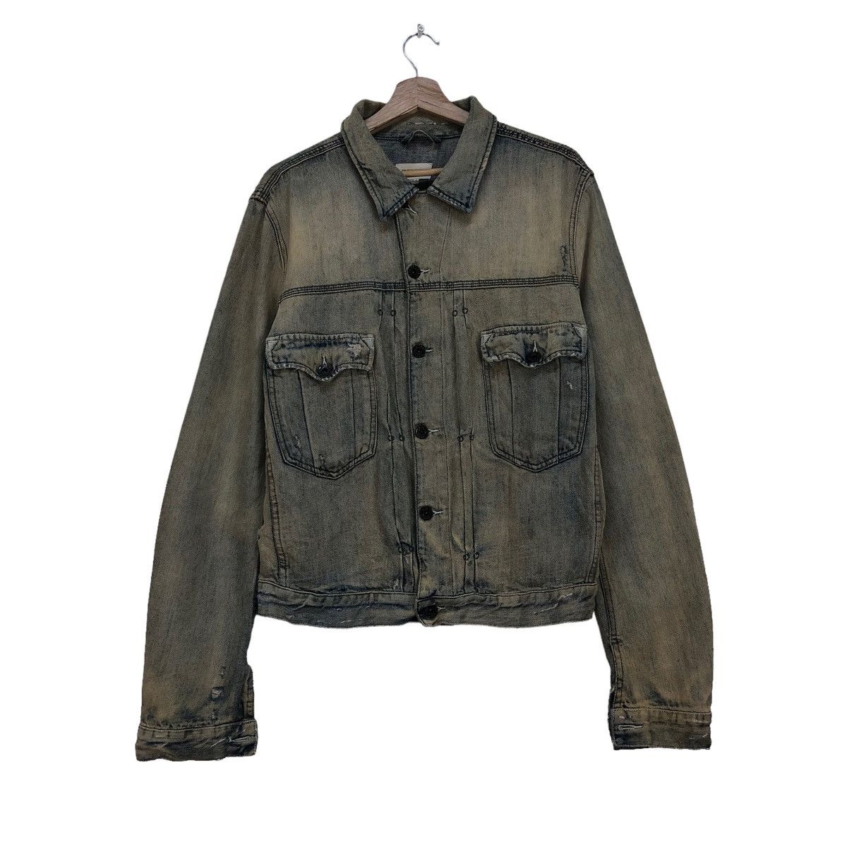 Diesel Vintage Diesel Distressed Denim Jacket | Grailed