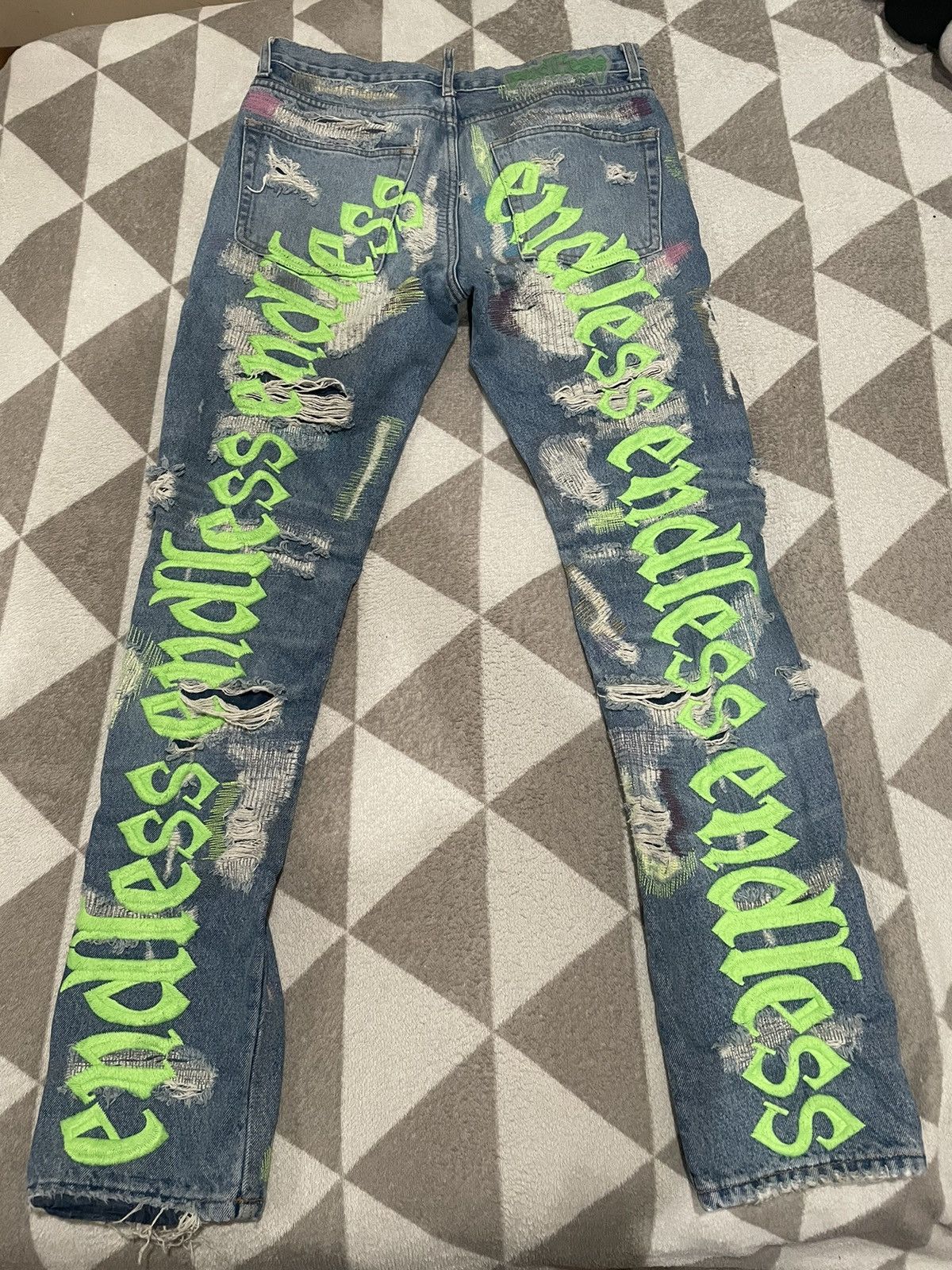 Vlone Endless Denim | Grailed