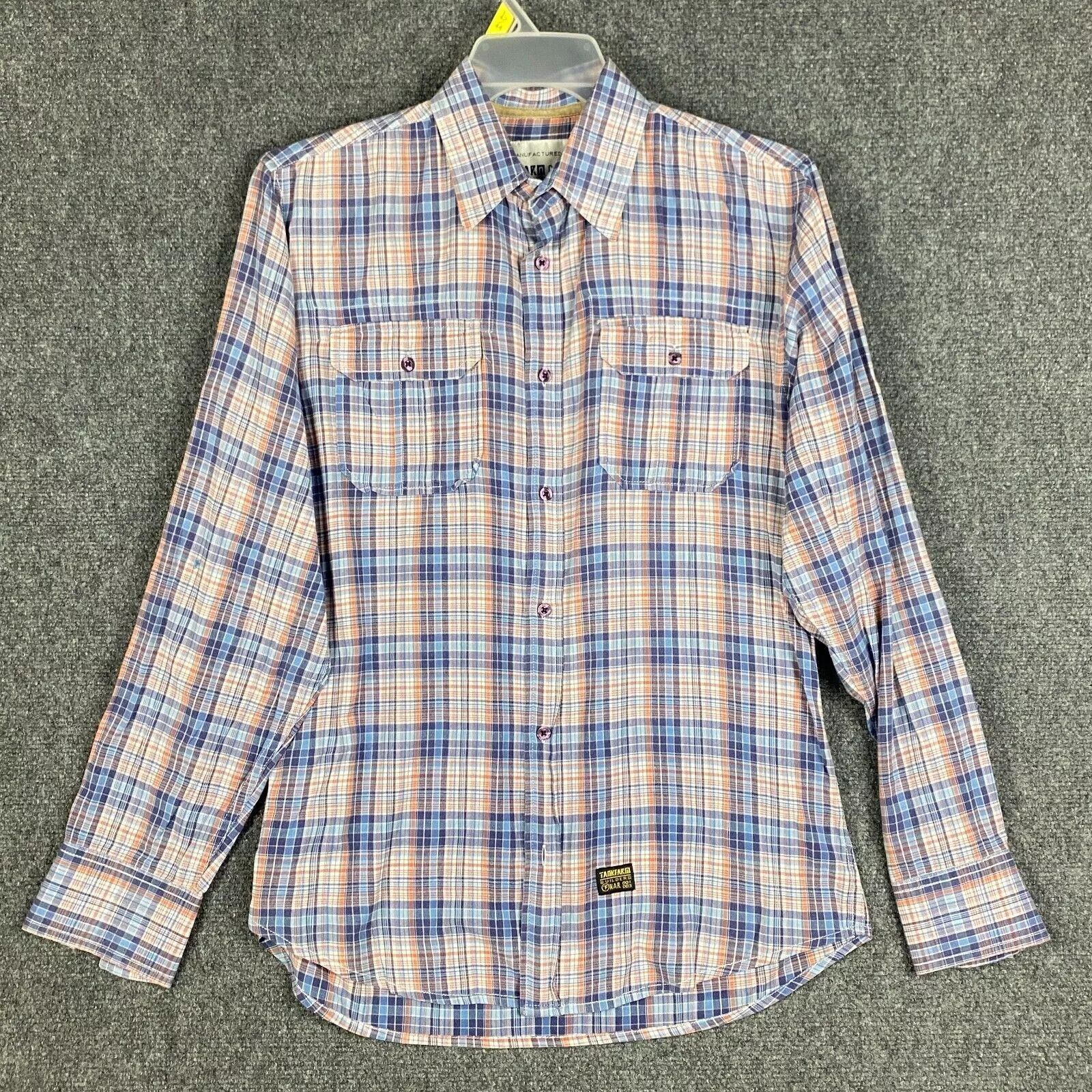 Tankfarm & Co. Tankfarm Button Up Shirt Men's Medium Long Sleeve Plaid ...