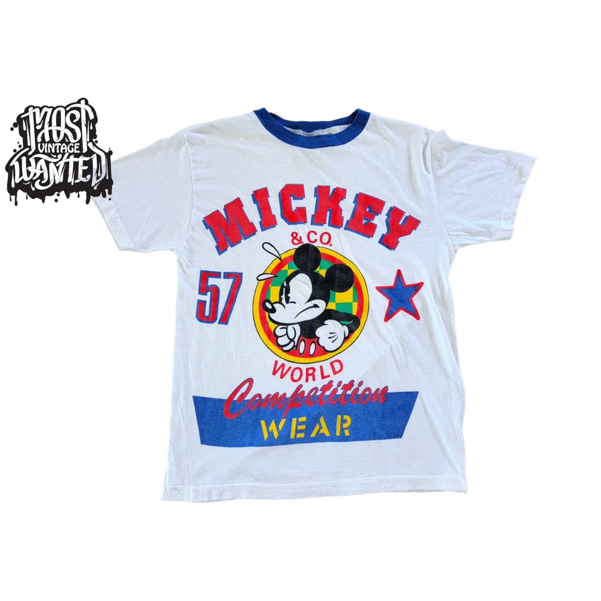 Vintage vintage 1990s Mickey mouse World Competition Wear shirt. | Grailed