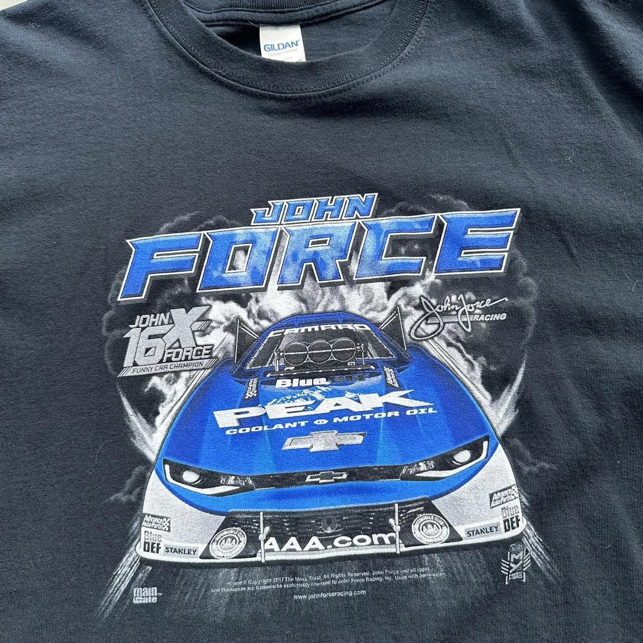 Gildan Y2K John Force nascar racing t shirt | Grailed