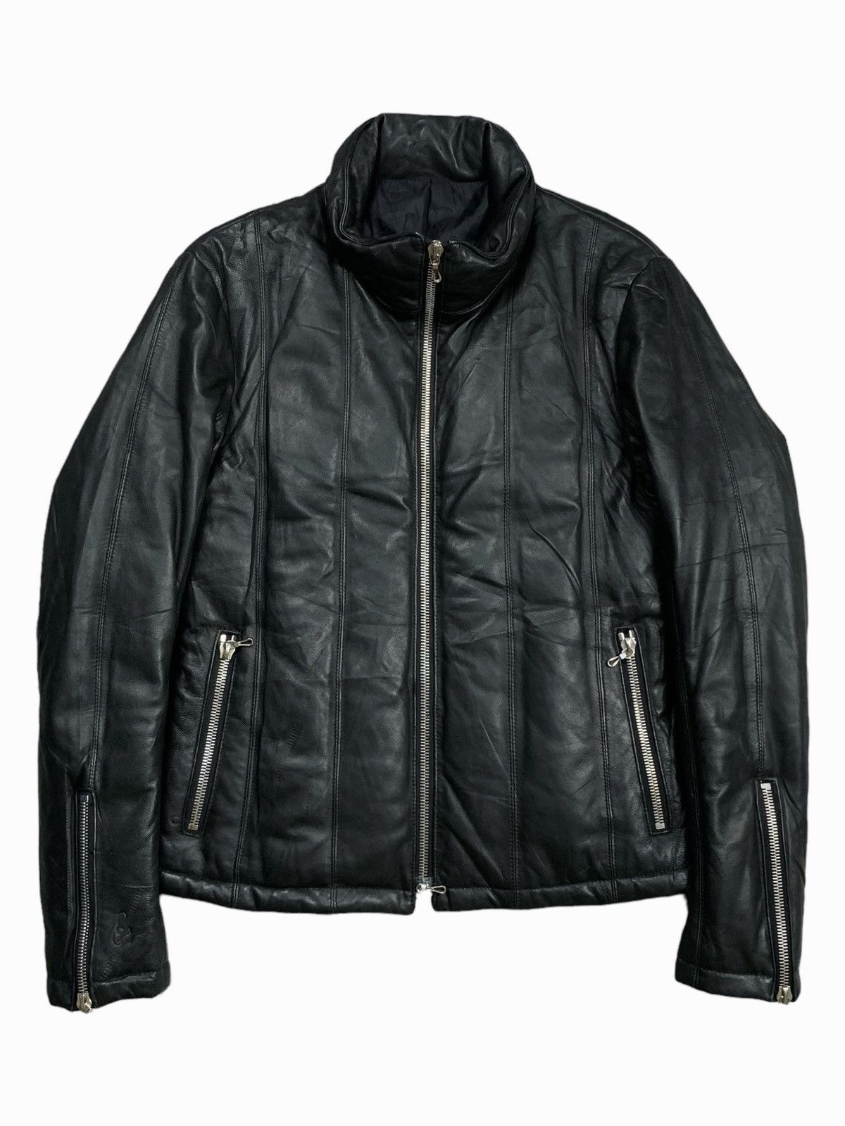 Isamu Katayama Backlash × Kadoya × Shellac SAMPLE” Shellac - Puffer Leather Jacket | Grailed