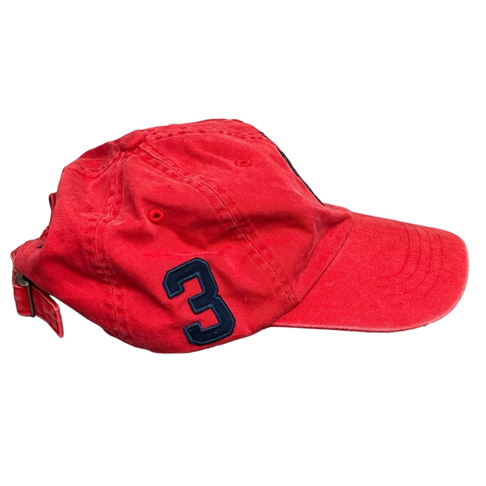 Polo Ralph Lauren Vintage POLO RALPH LAUREN Red Navy Big Pony #3 Hat ...