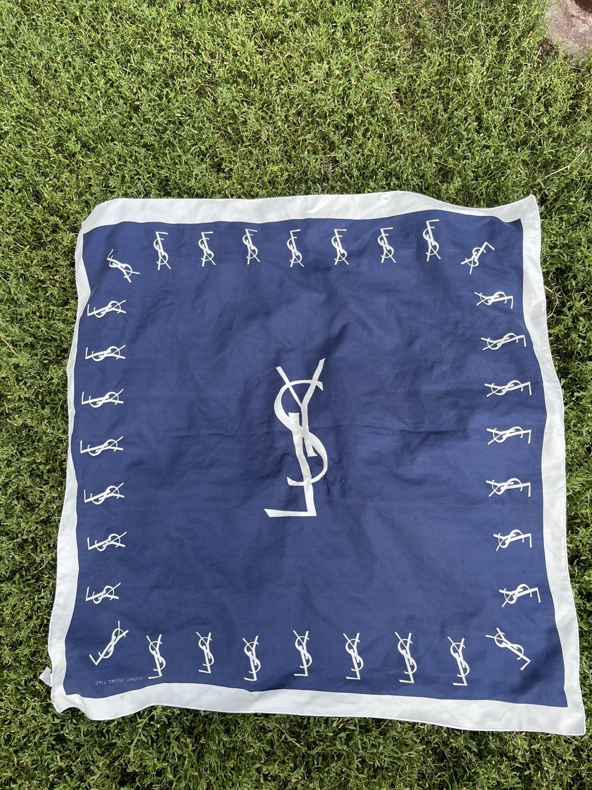Luxury Yves Saint Laurent YSL 90s vintage Handkerchief Bandana | Grailed