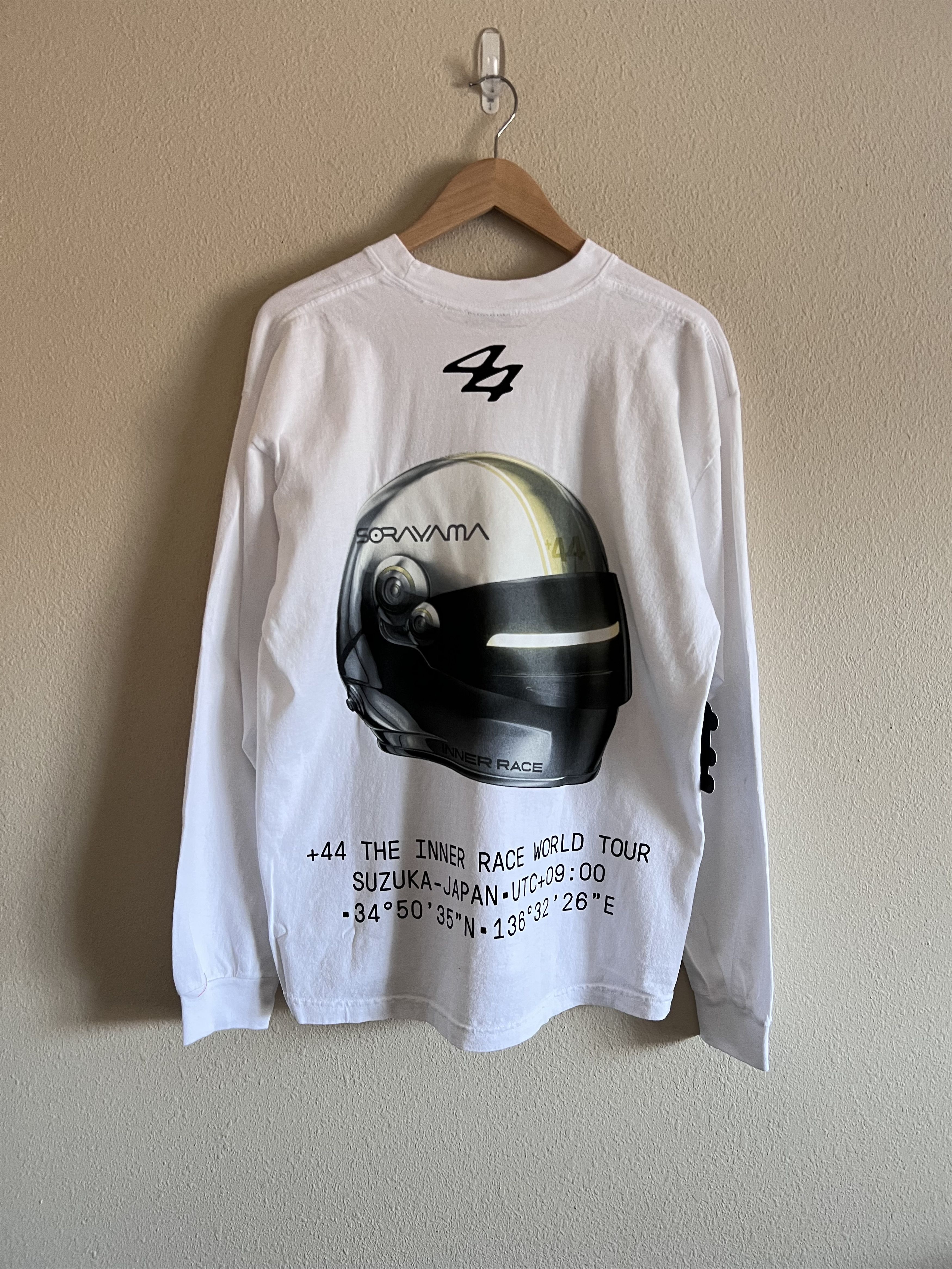 Club Sorayama Lewis Hamilton +44 Sorayama Helmet Long Sleeve in White ...