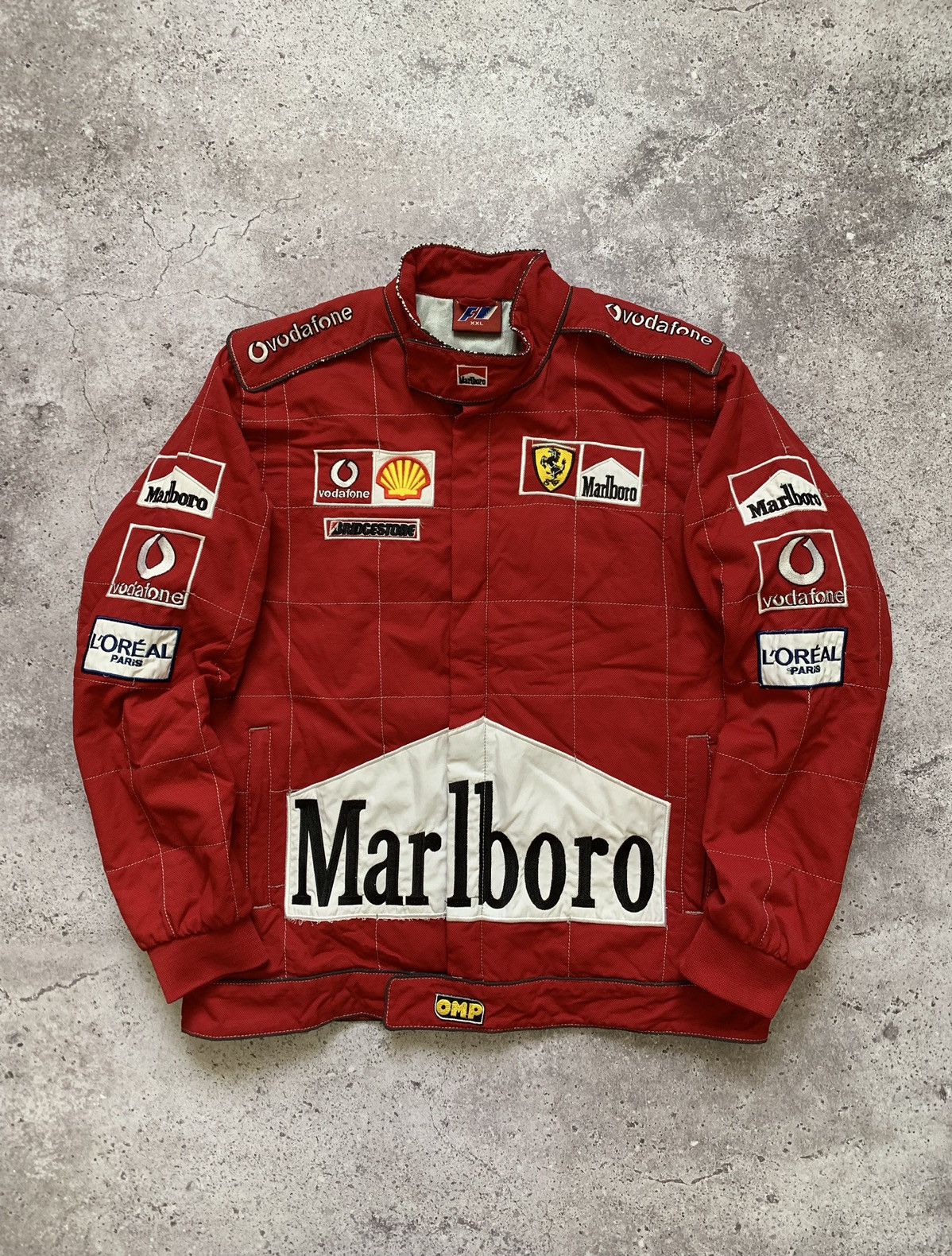 Marlboro × Vintage Rare OMP Ferrari F1 Marlboro Racing Jacket | Grailed
