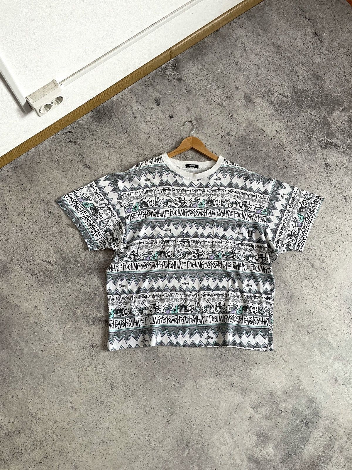 Streetwear × Stussy × Vintage Vintage Old Stussy 80s Rasta Ringer Tom ...