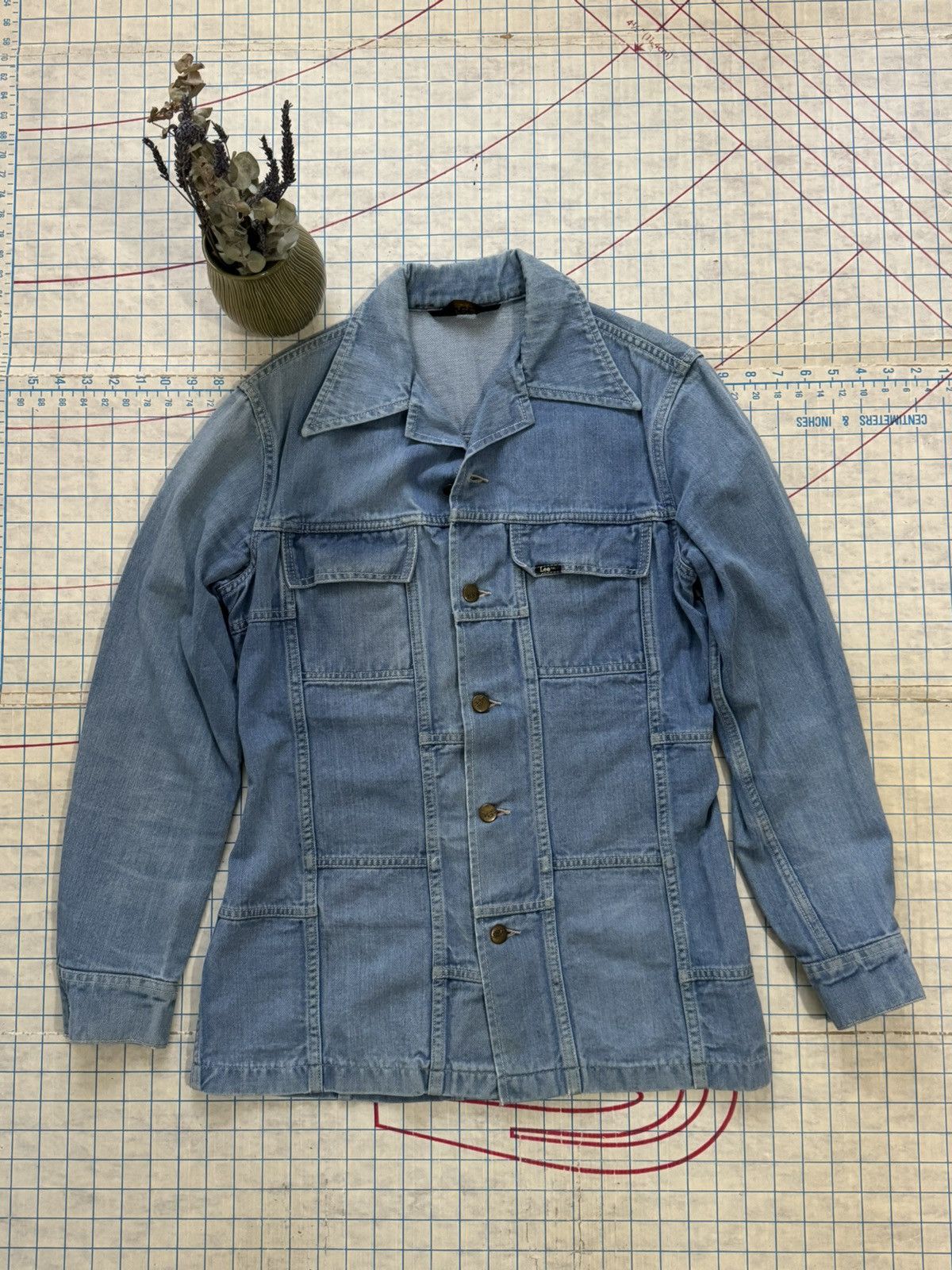 Denim Jacket × Lee × Vintage Vintage 70’s Lee Crazy Patchwork Denim ...