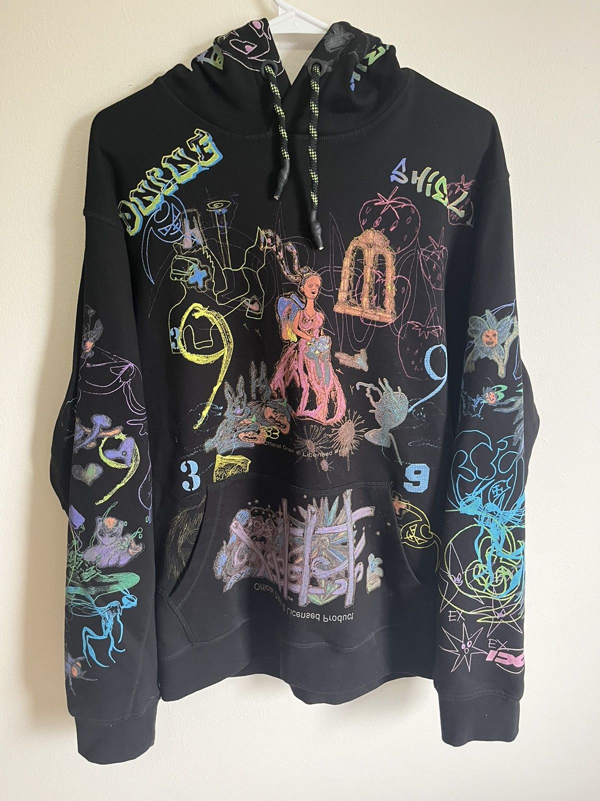 Sad Boys Bladee Extasia 333 Hoodie Claire Barrow Black | XL | Grailed