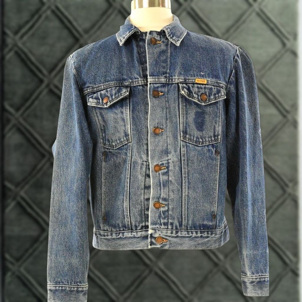 Denime VINTAGE Rustler Denim Trucker Jacket - Jean Jacket - 1980s Mens ...