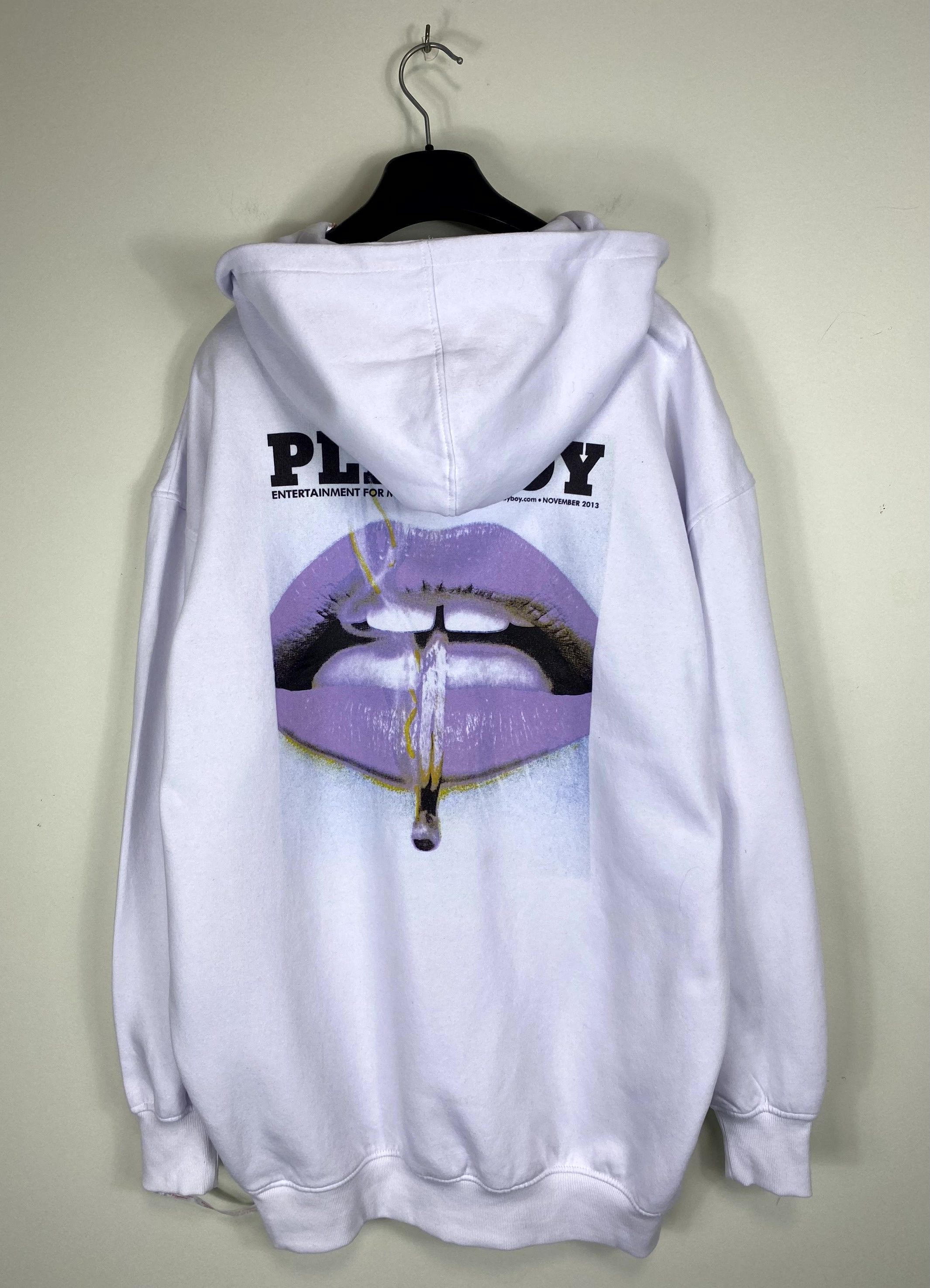 Playboy Brand New Missguided Playboy Magazine Print Oversized Hoodie ...