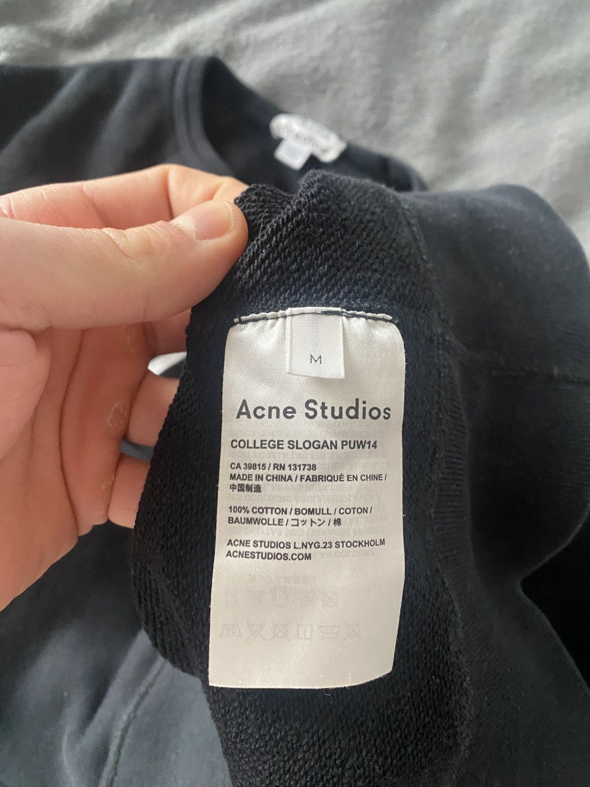 Acne Studios × Drain Gang Acne Studios AW14 You First Sweatshirt bladee ...