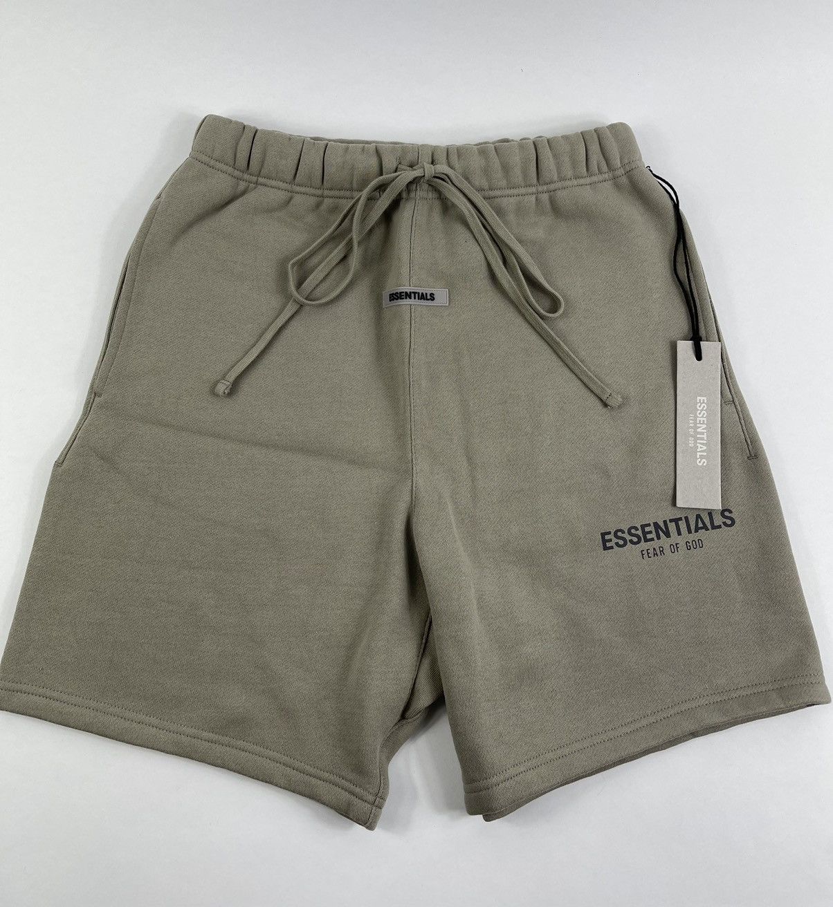 Essentials LOGO SHORTS MOSS | Grailed