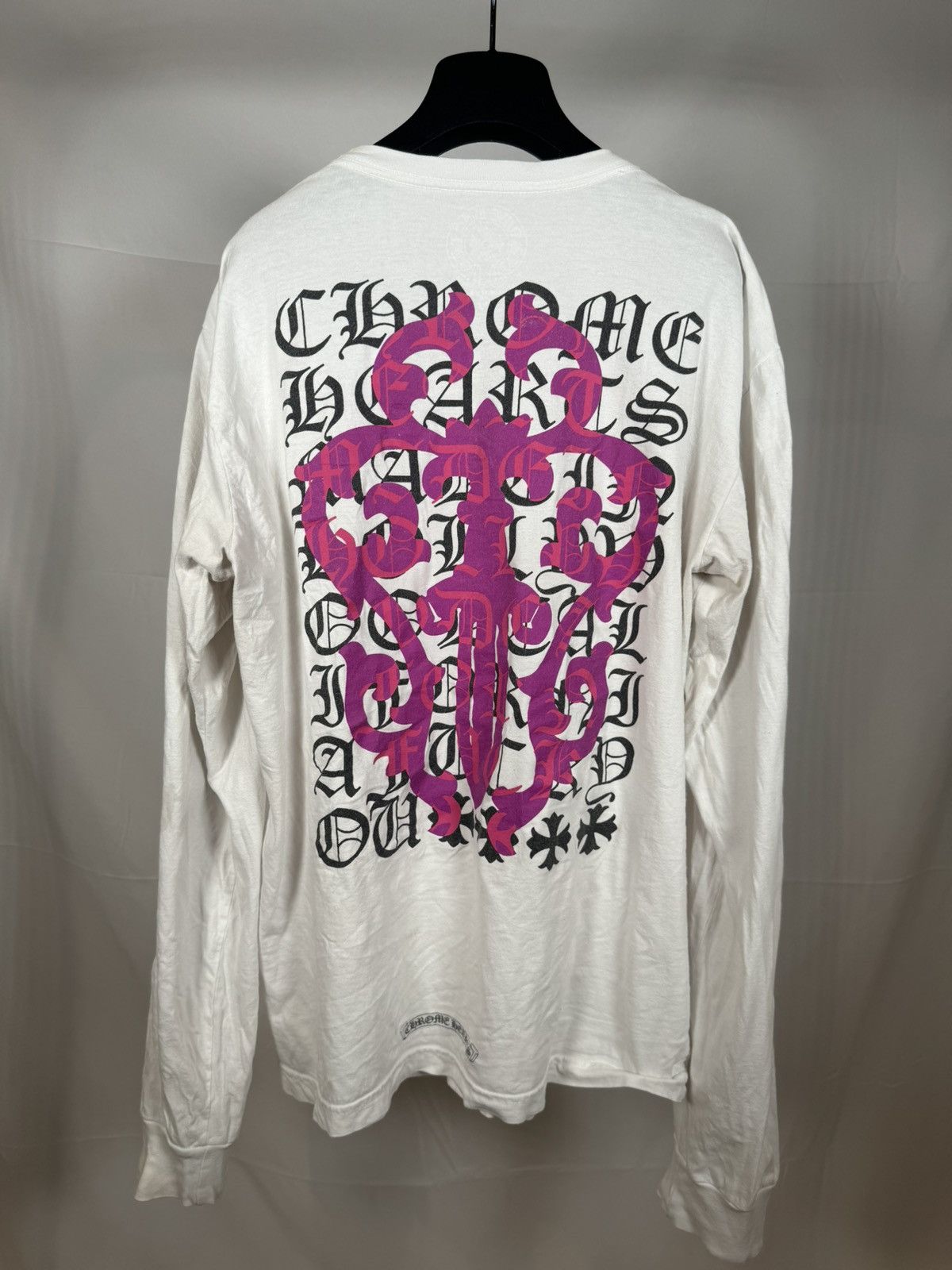 Chrome Hearts Chrome Hearts Eye Chart Dagger Long Sleeve Shirt | Grailed