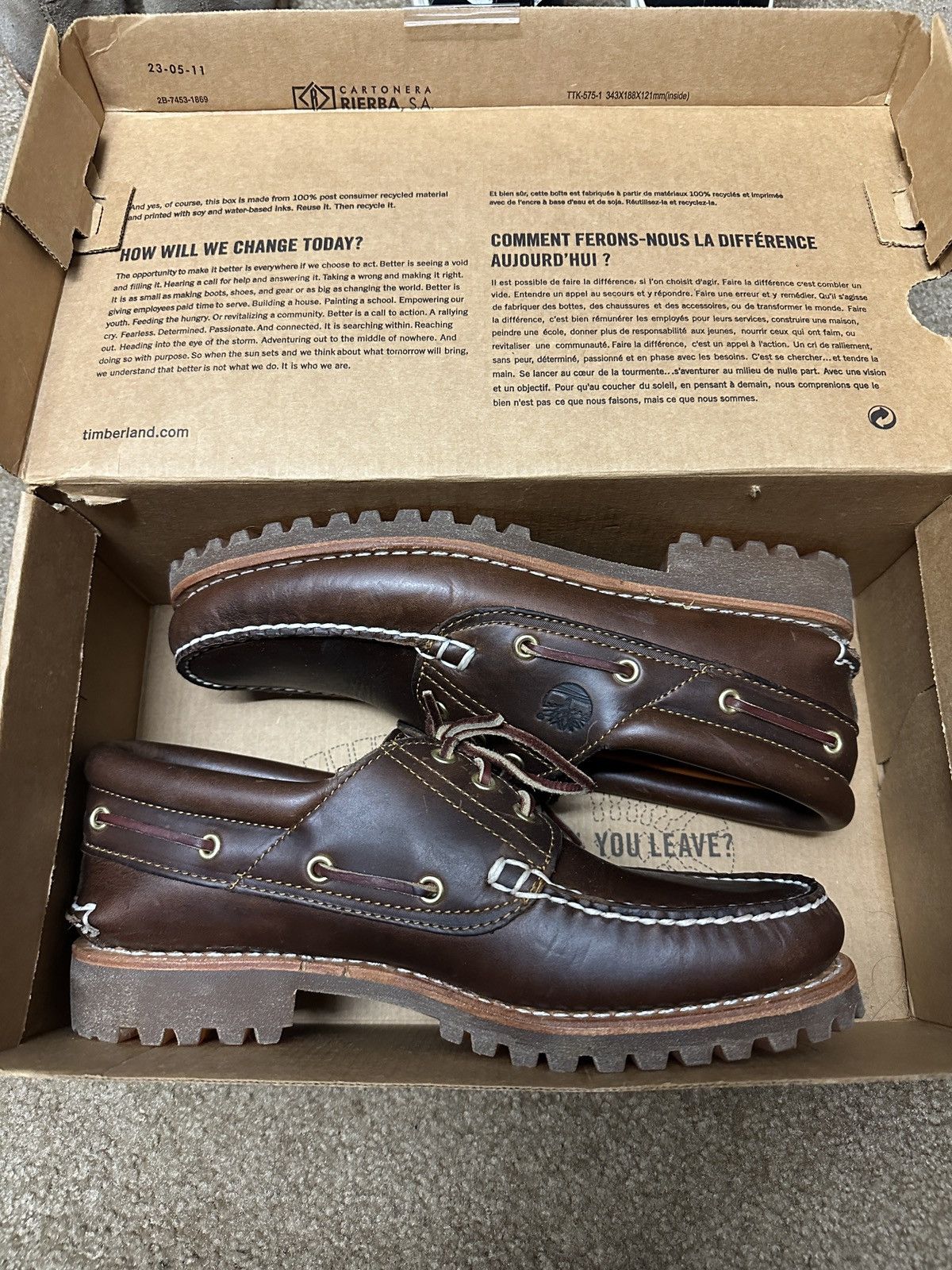 Timberland Authentics 3 Eye Classic Lug Boat Shoe | Grailed