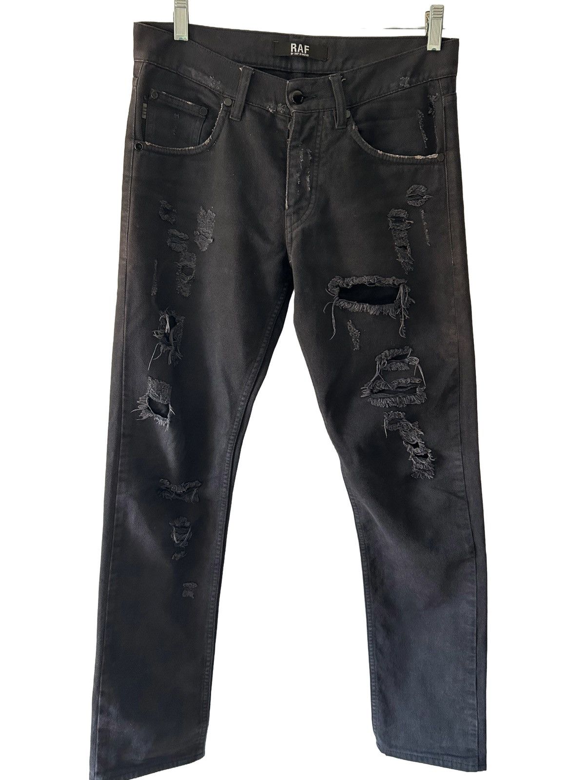 Raf by Raf Simons Raf Simon Distressed Denim | Grailed