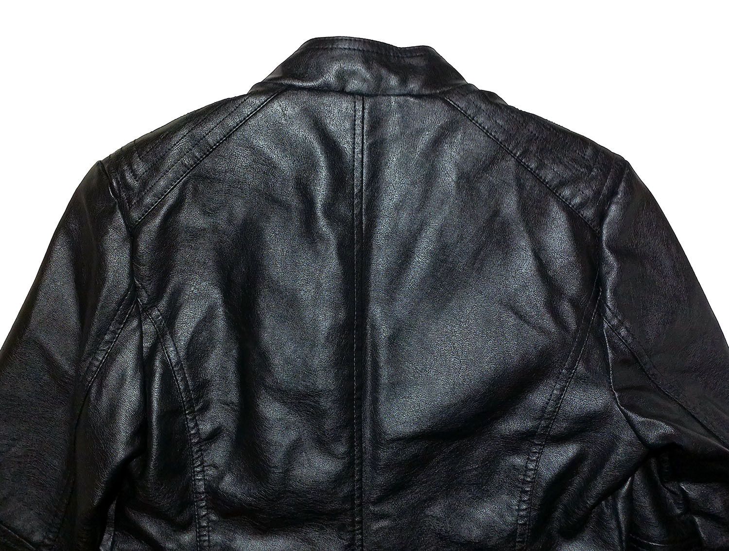 New Look Junior's Edgy Faux Leather Biker Jacket 4 Pockets Sz Sm | Grailed