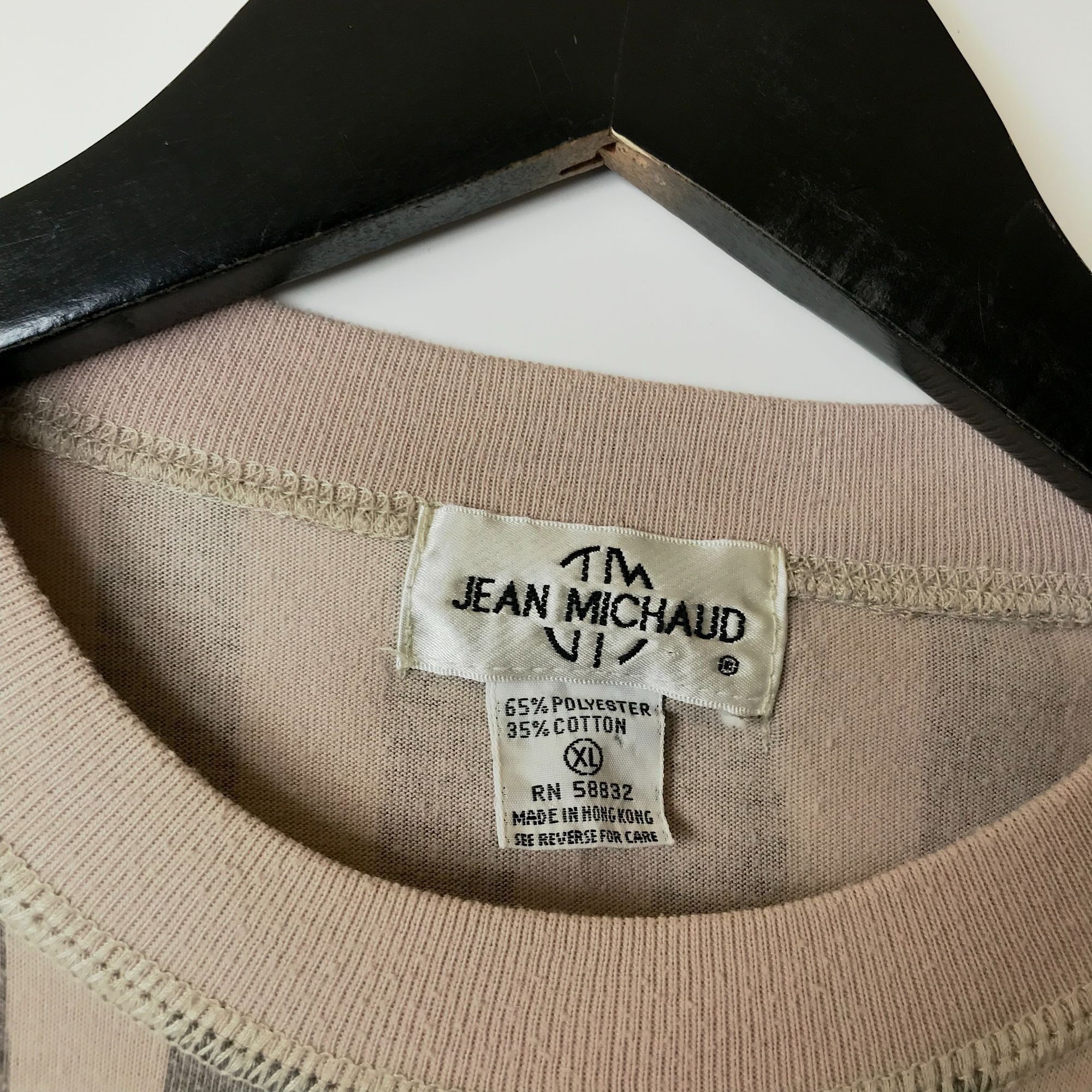 Vintage Vintage Jean Michaud Striped T Shirt Single Stitch Adult XL ...