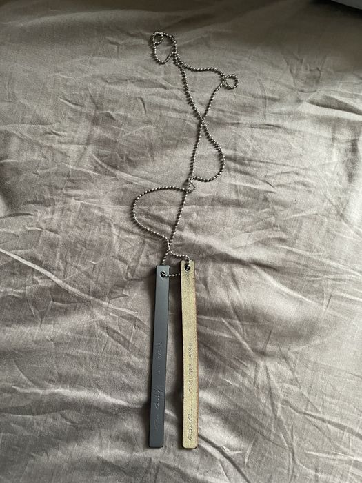 Rick Owens Rick Owens Tag Necklace | Grailed