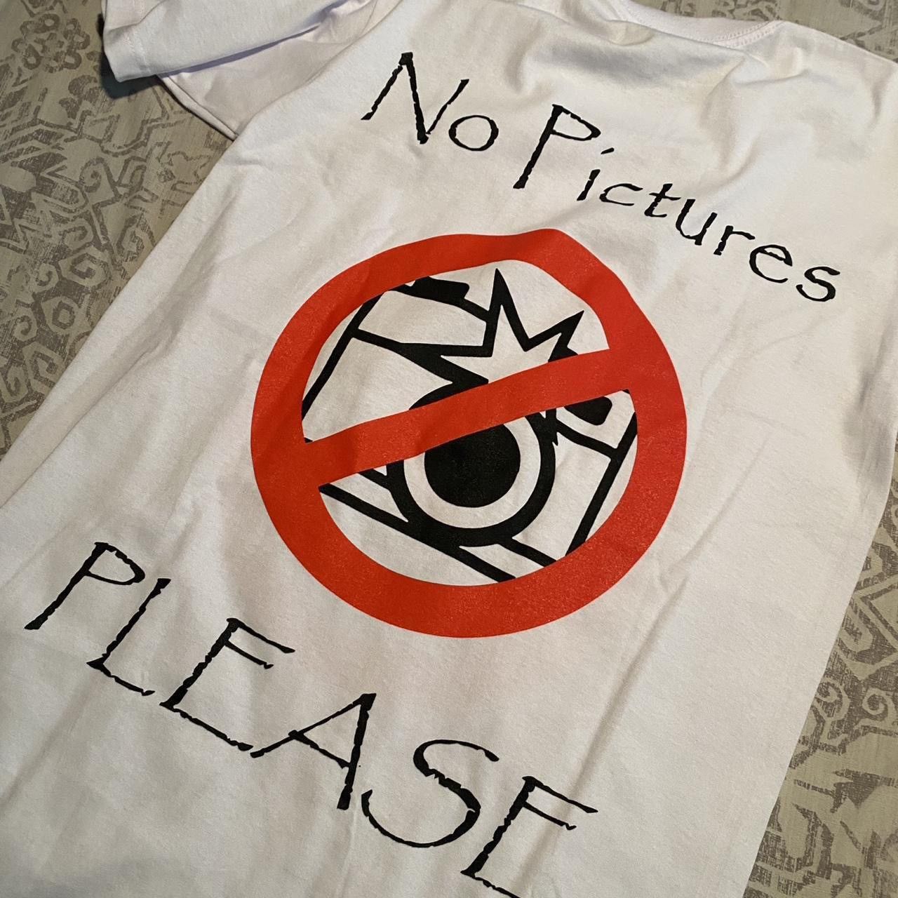 Drain Gang Joeyy Official Merchandise No Pictures Please white shirt ...