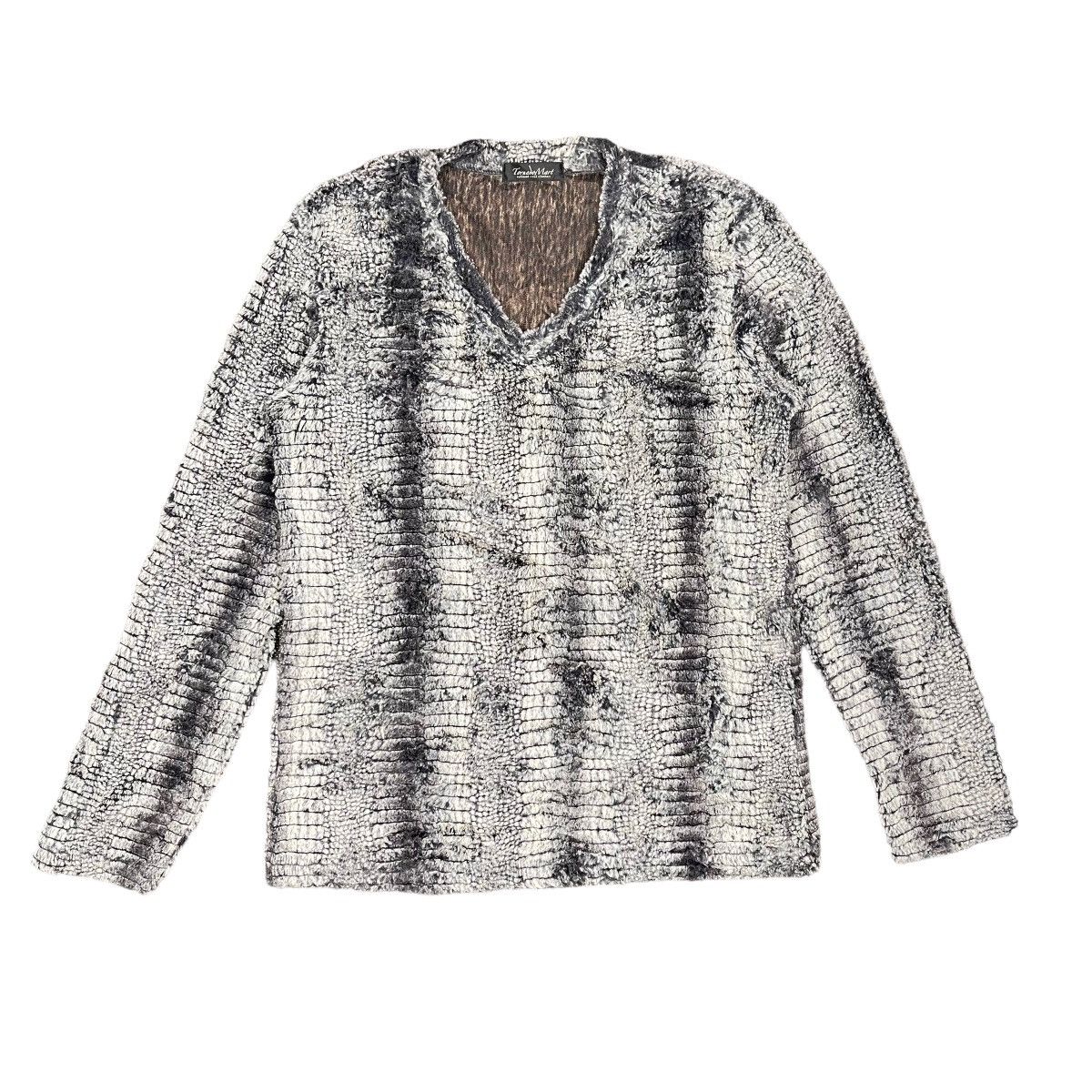 If Six Was Nine Tornado Mart Mohair Fur Pattern 1990s Sweater | Grailed