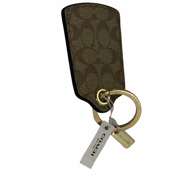 Coach COACH LUGGAGE TAG KEY RING IN SIGNATURE CANVAS | Grailed