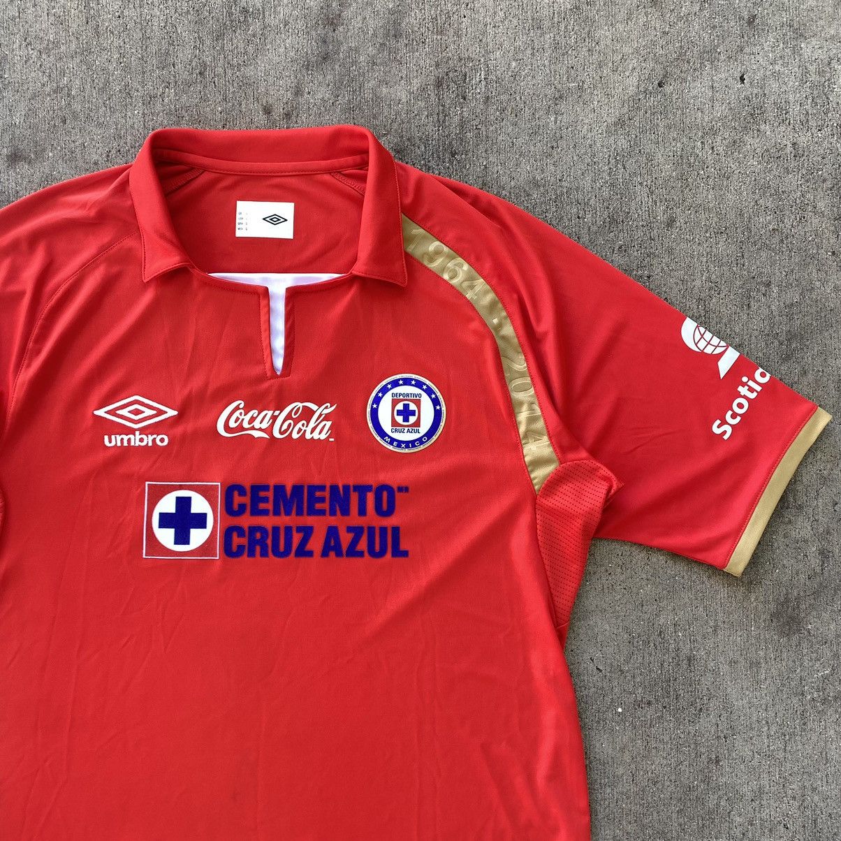 Vintage Umbro 50th Anniversary Cruz Azul Football / Soccer Jersey Mx ...