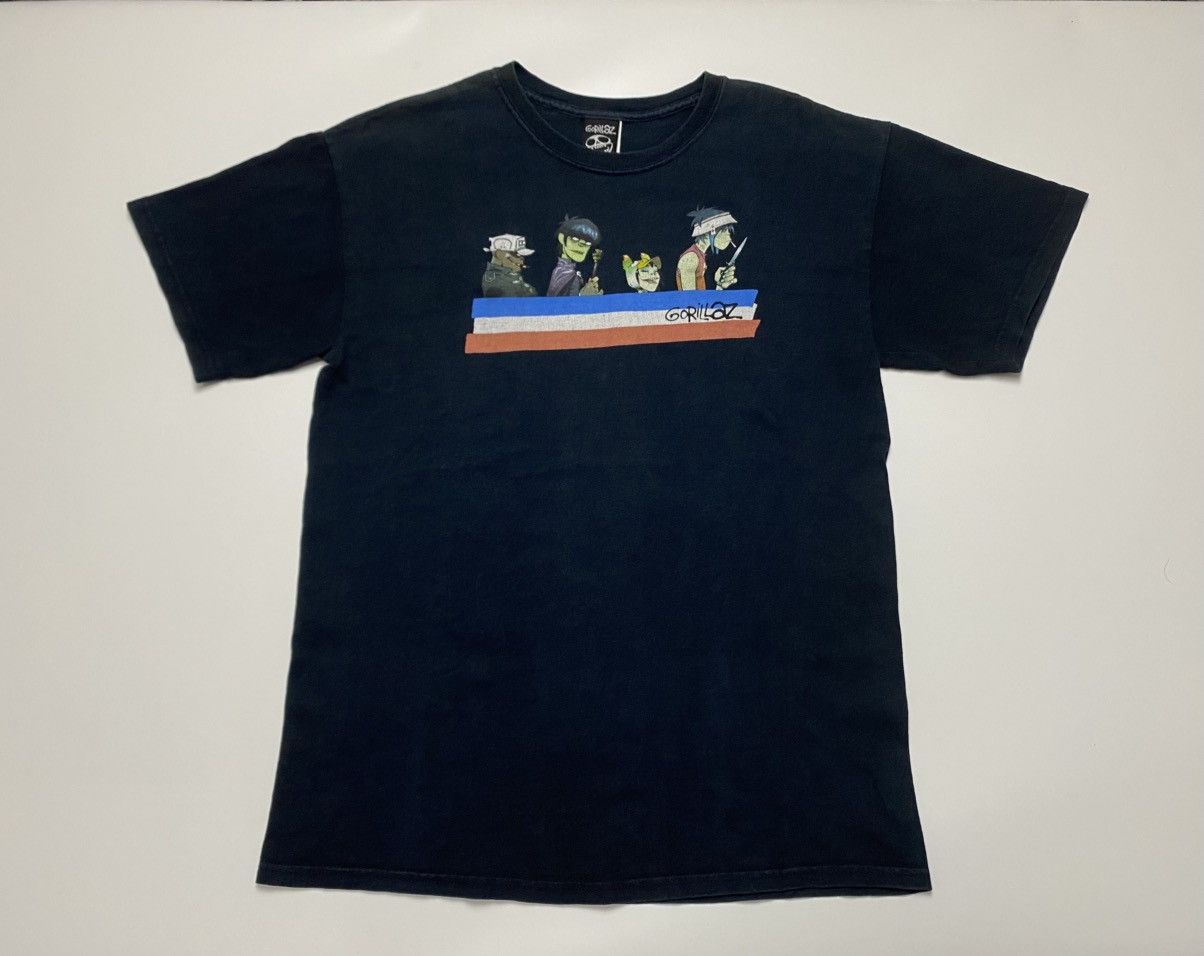 Band Tees Rare Vintage 00s Gorillaz Line up Tee | Grailed