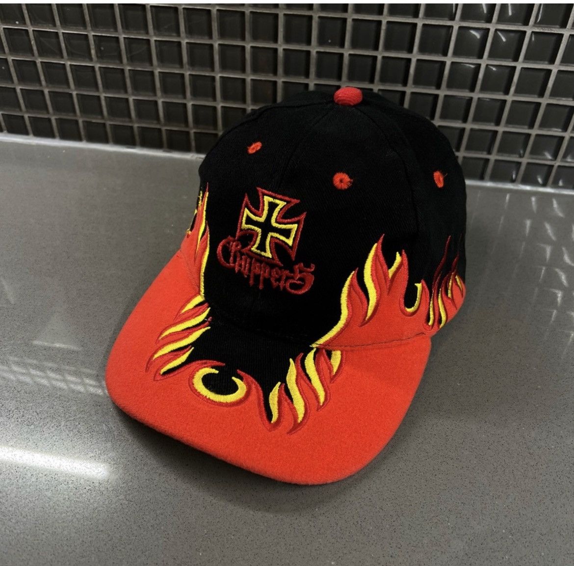 Vintage Vintage Flame Chopper Hat 🔥 | Grailed