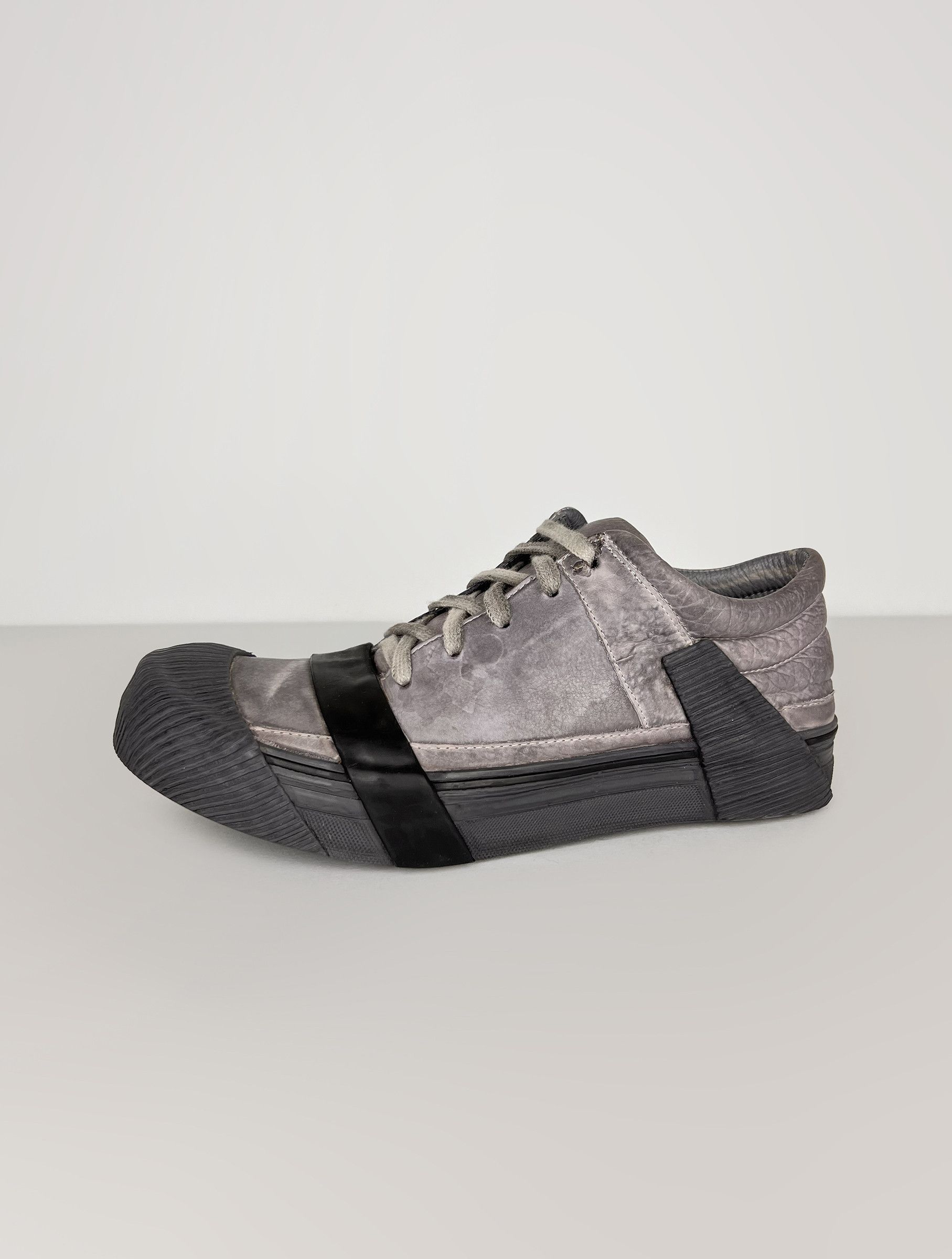 Boris Bidjan Saberi BAMBA LOW VEG TAN YAK LEATHER SNEAKERS, RUNWAY ...