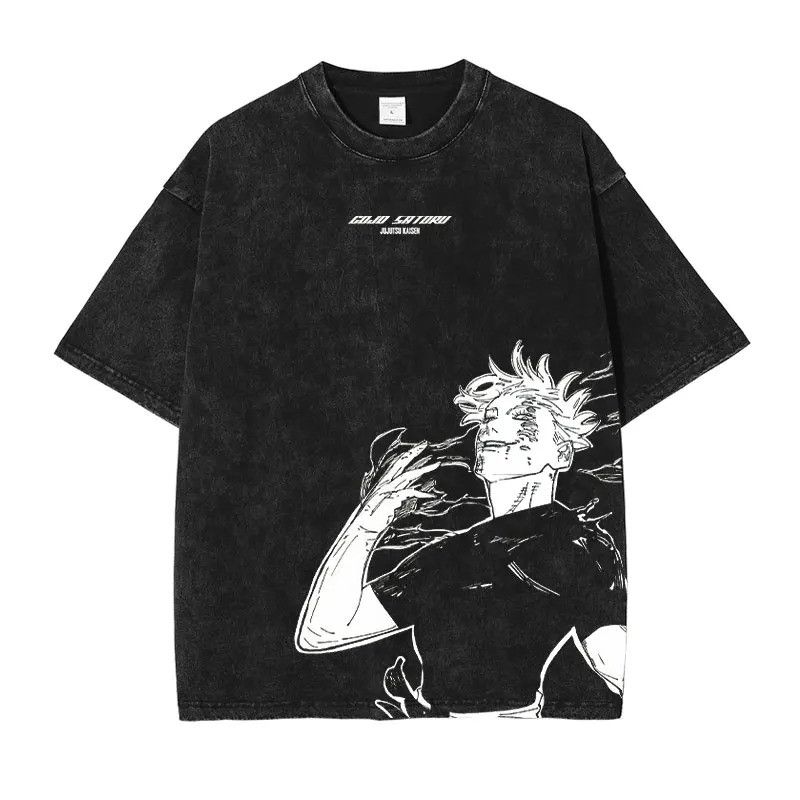 Vintage Japanese Manga Jujutsu Kaisen GOJO SATORU Tshirt Graphic Tee ...