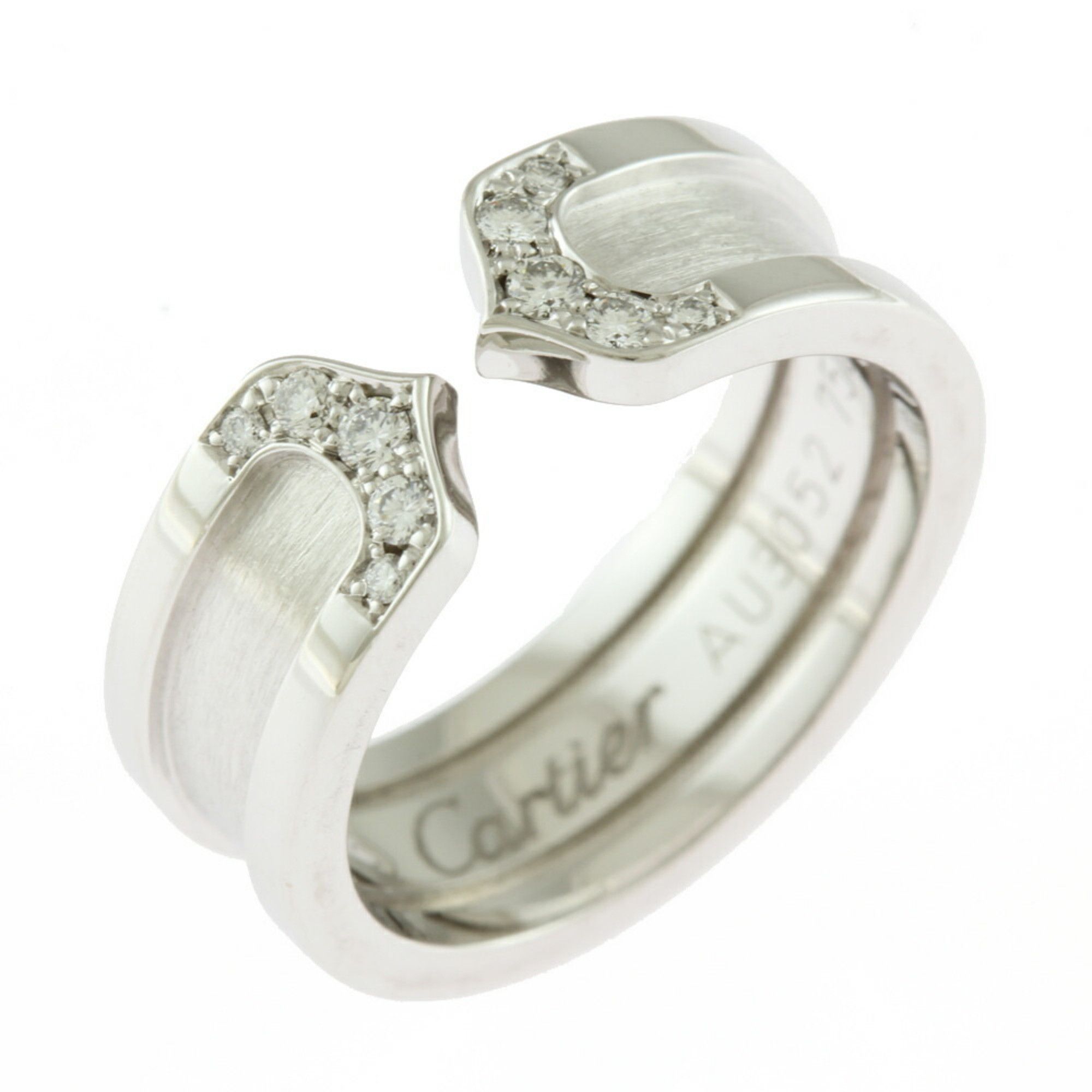 Cartier Cartier 2C Diamond Ring No. 9 K18 White Gold Ladies CARTIER ...