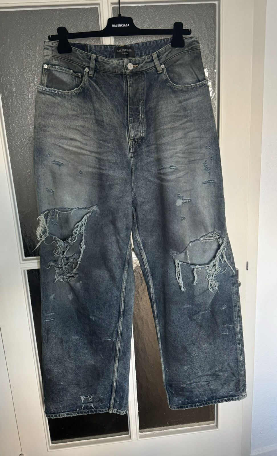 Balenciaga Balenciaga Mud baggy destroyed Jeans from SS23 | Grailed