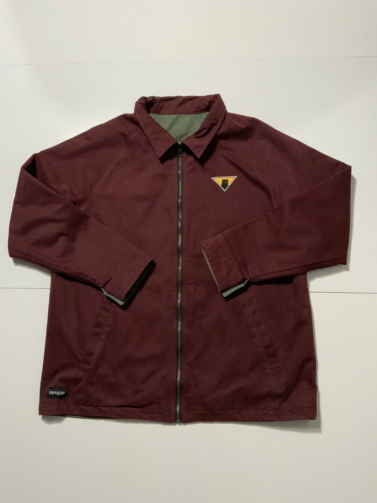 Rip N Dip RipNDip Lord Jermal Cat Reversible Mechanic Varsity Jacket ...