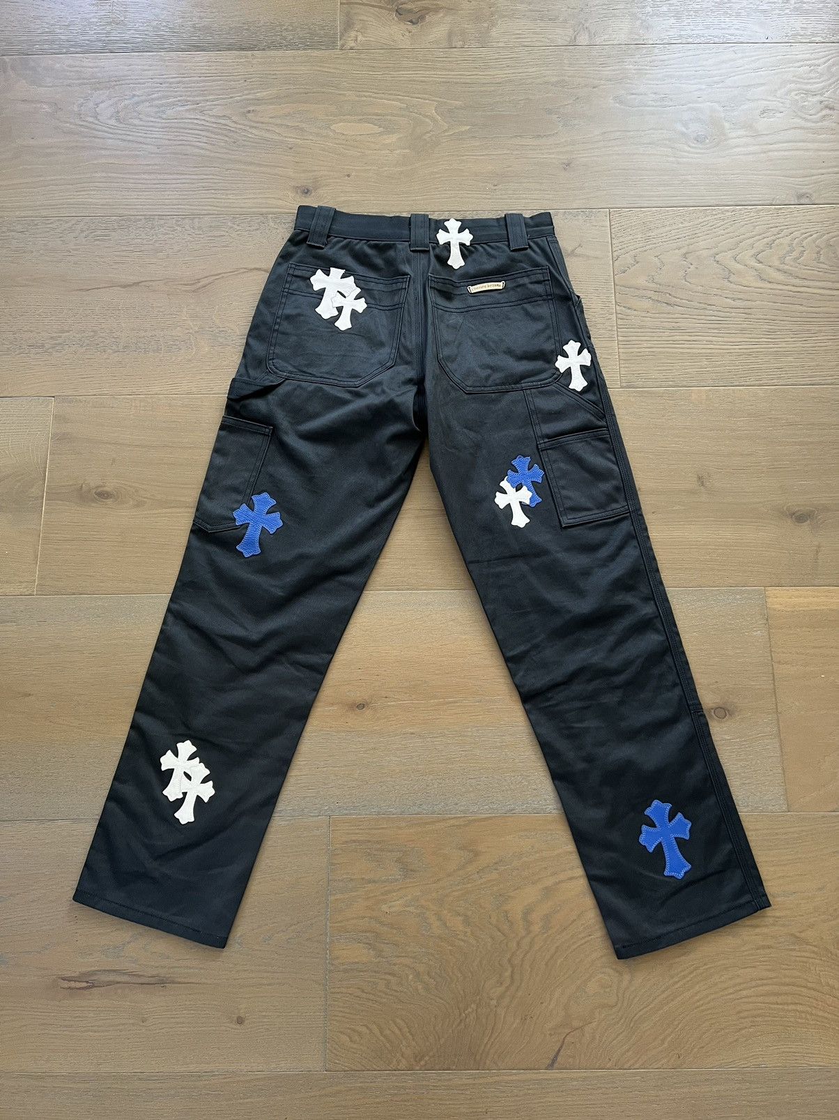 Chrome Hearts Cross Patch Carpenter Pants | Grailed