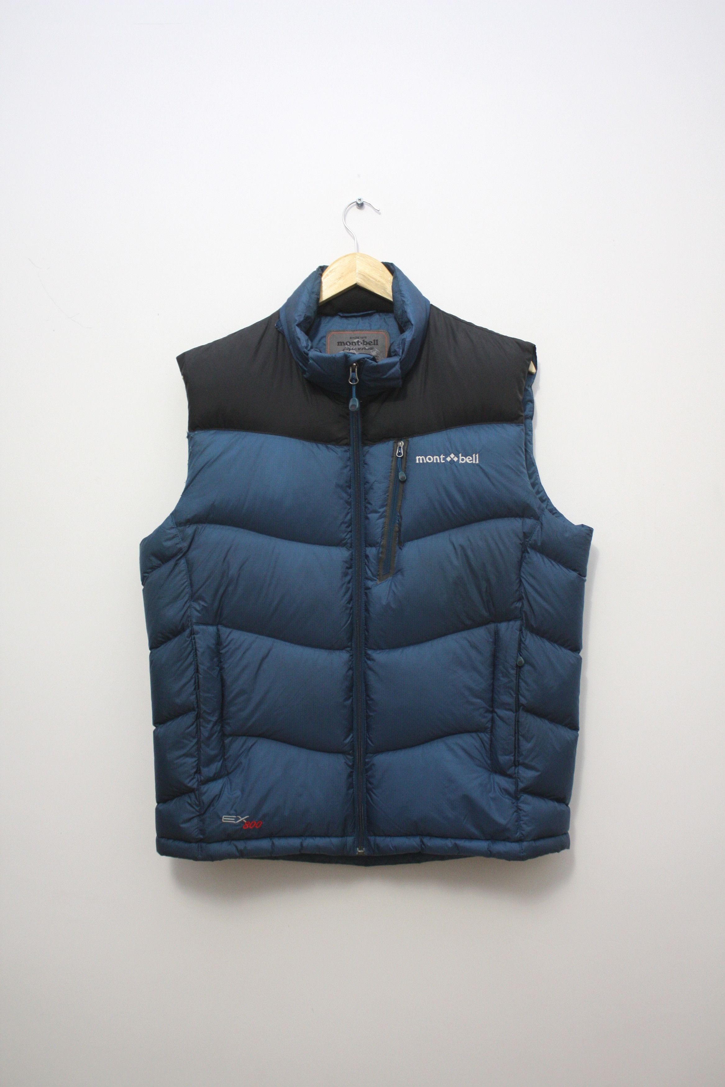 Montbell Montbell EX 800 Turquoise Blue Puffer Down Vest Men's Large ...