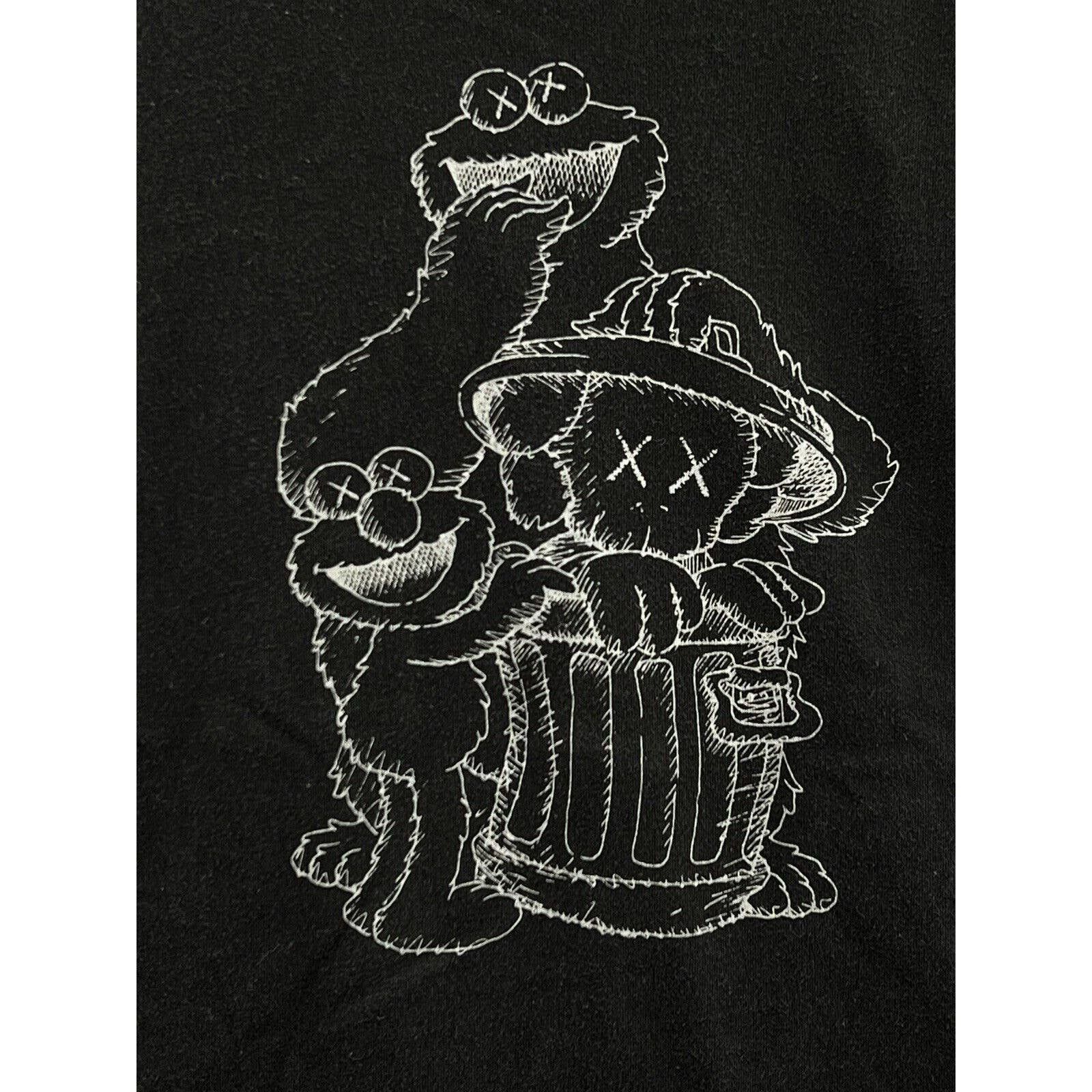 Kaws Uniqlo KAWS Sesame Street Elmo Cookie Monster Companion Tee | Grailed