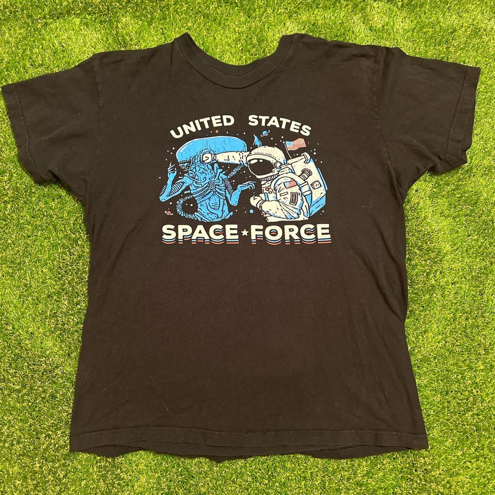 Other USA Space Force, Alien v Astronaut Meme Graphic Tee | Grailed
