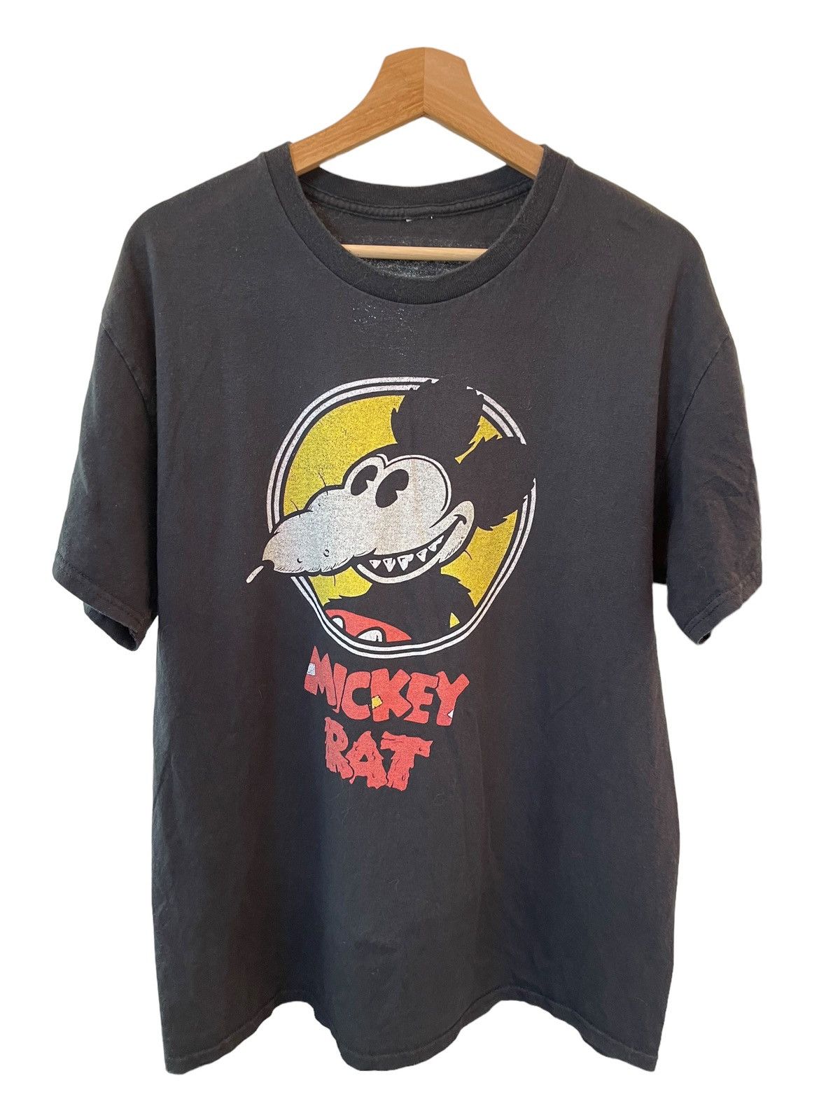 Humor × Vintage Vintage Y2K Mickey Rat Bootleg T-Shirt | Grailed
