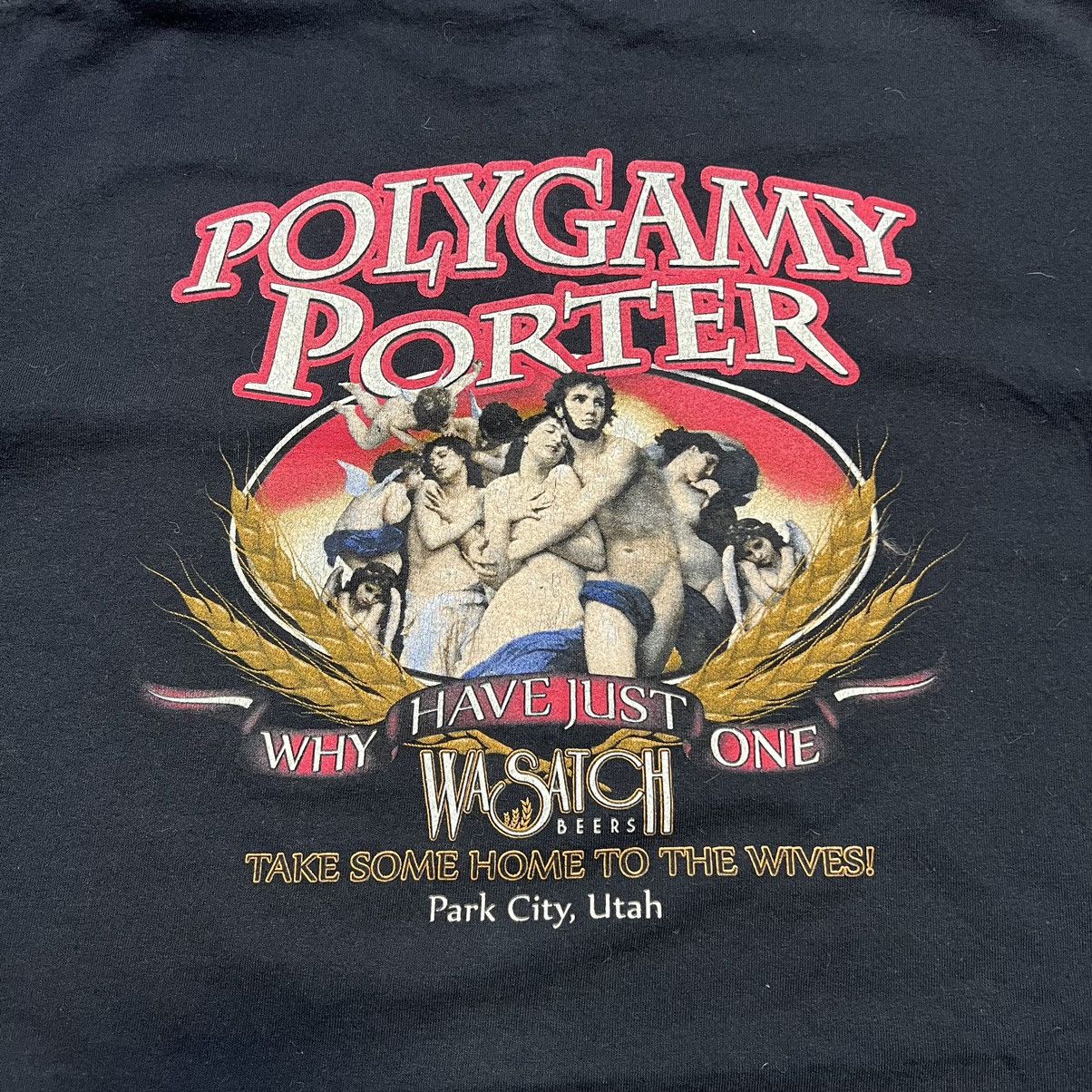 Vintage Vintage 00s Y2K Wasatch Beers Polygamy Porter Graphic Tee | Grailed