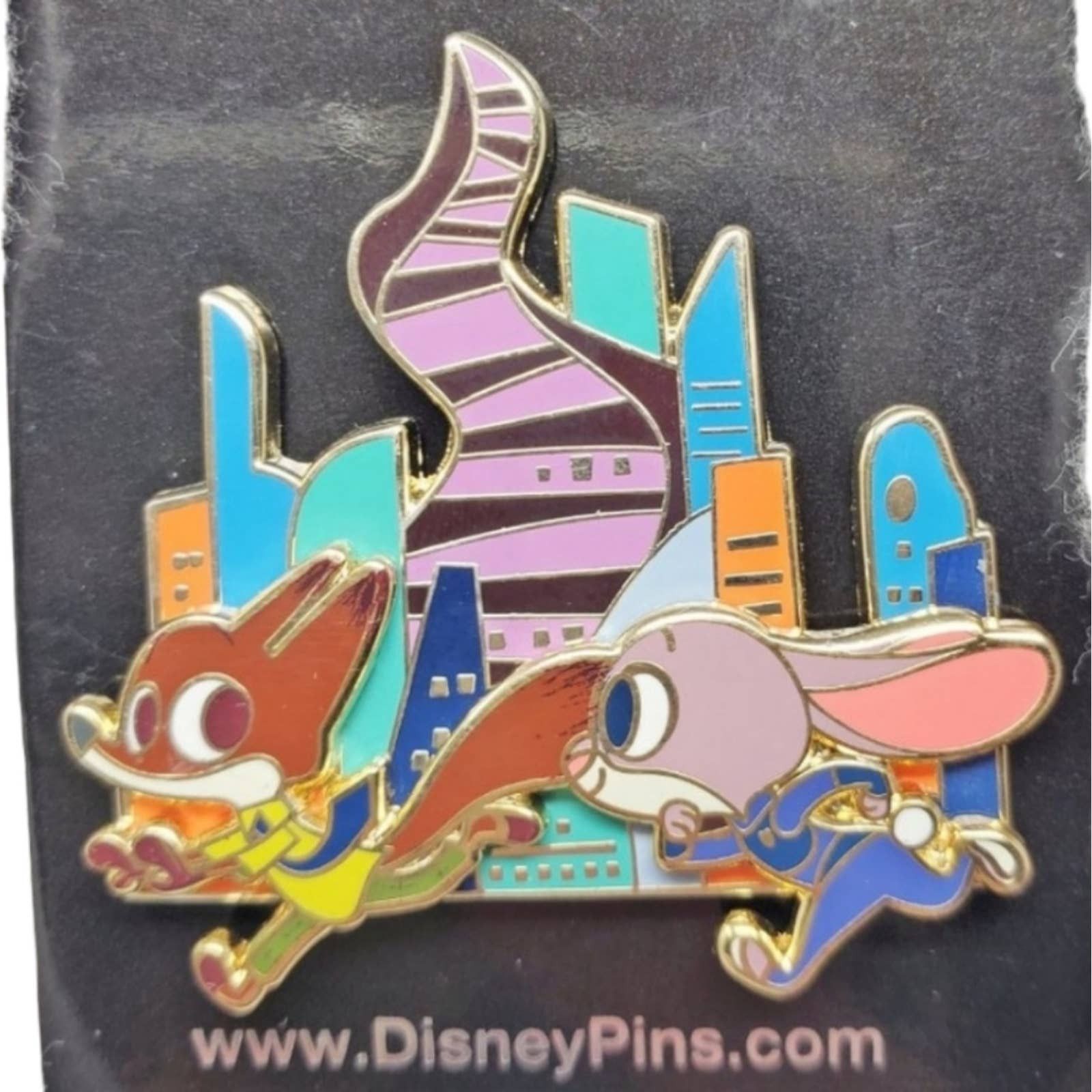 Disney Disney Zootopia Pin Nick Wilde & Judy Hopps Running NIP | Grailed