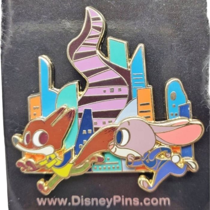 Disney Disney Zootopia Pin Nick Wilde & Judy Hopps Running NIP | Grailed