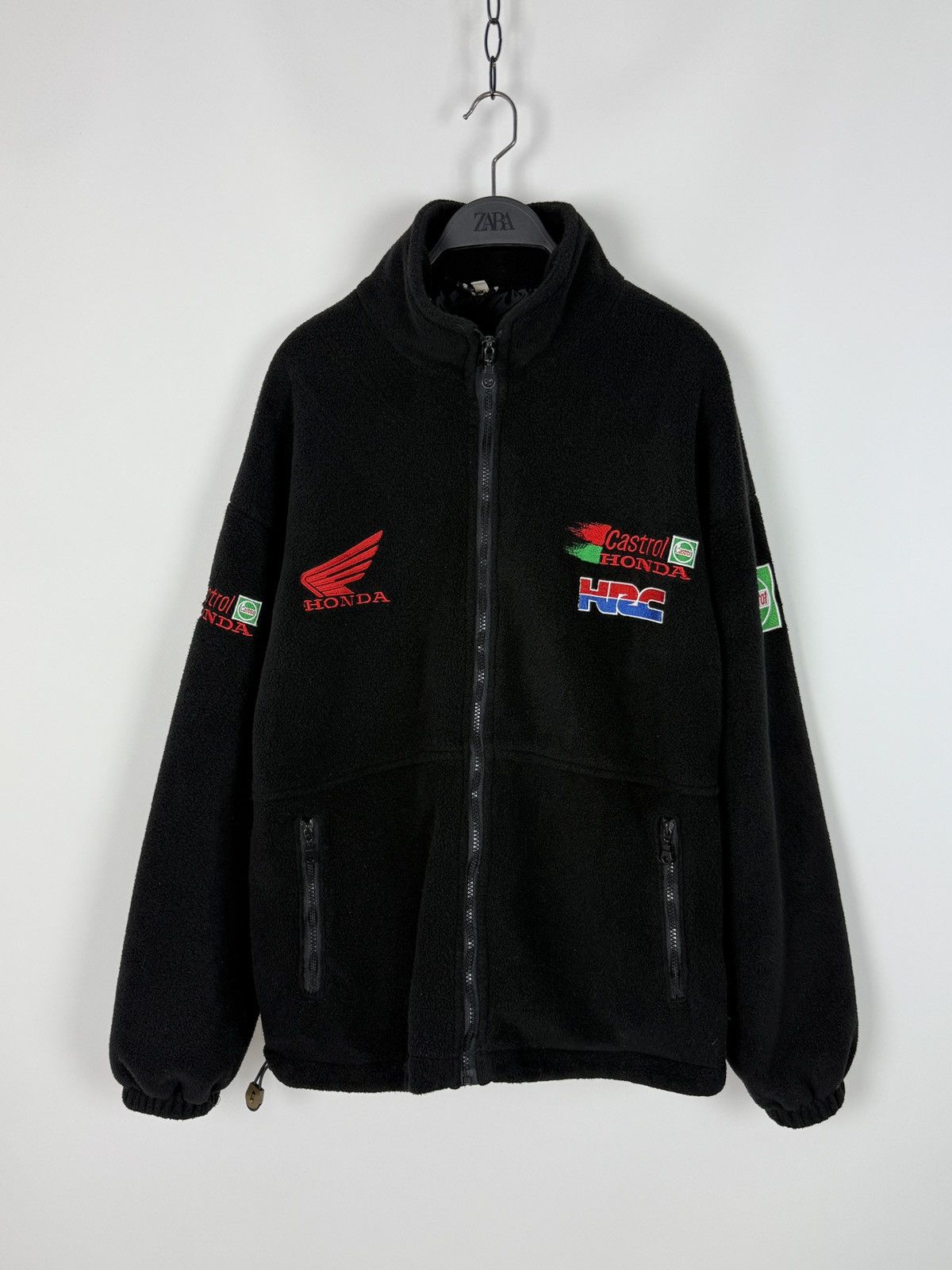 Vintage 2000s Vintage Honda Racing HRC Castrol Fleece Zip Jacket | Grailed